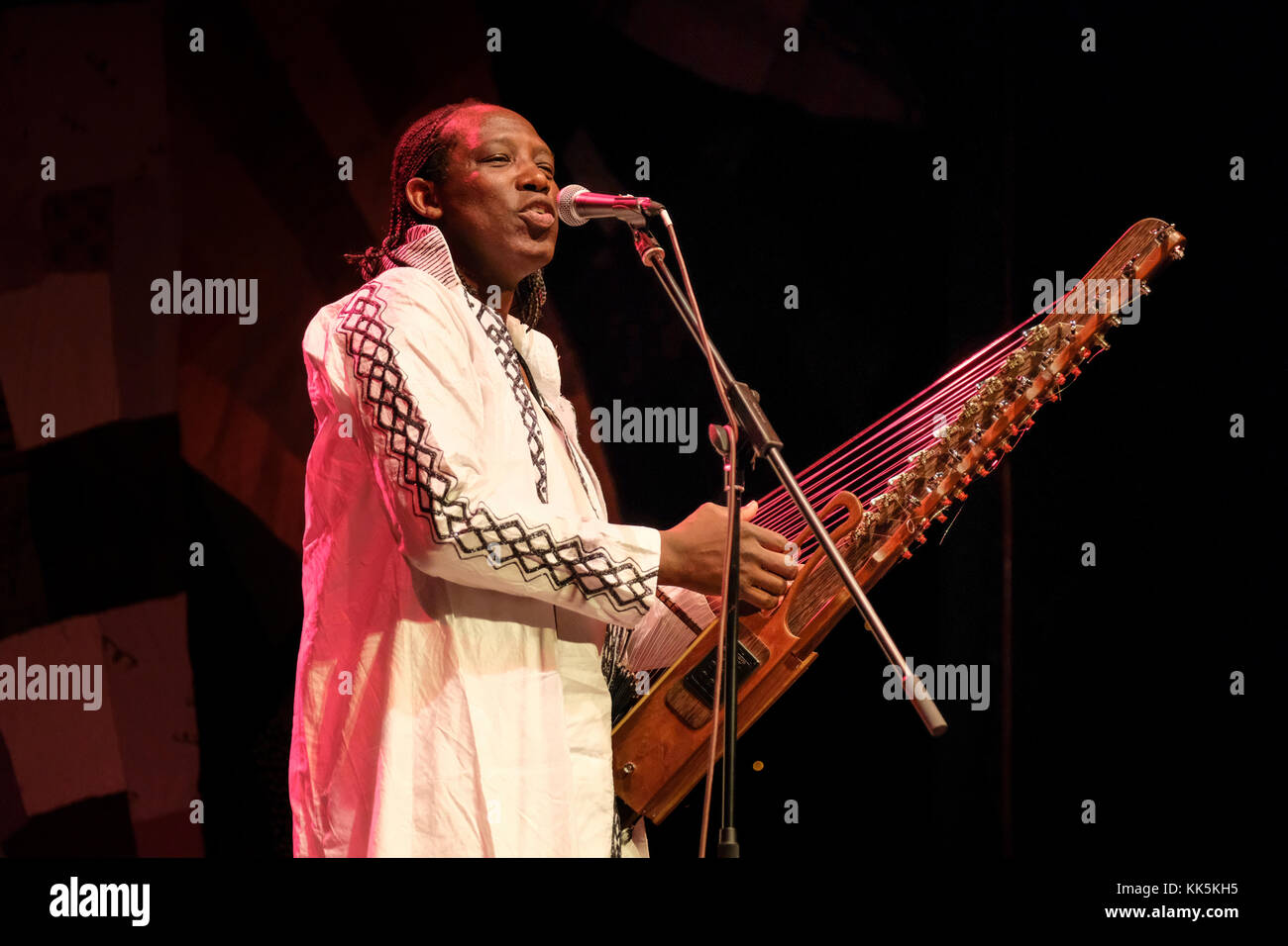N'Faly Kouyate performing at the Musicport music festival, Whitby ...