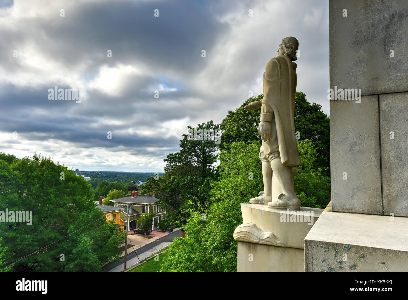 Prospect Terrace Park view of the Providence skyline and Roger Williams ...