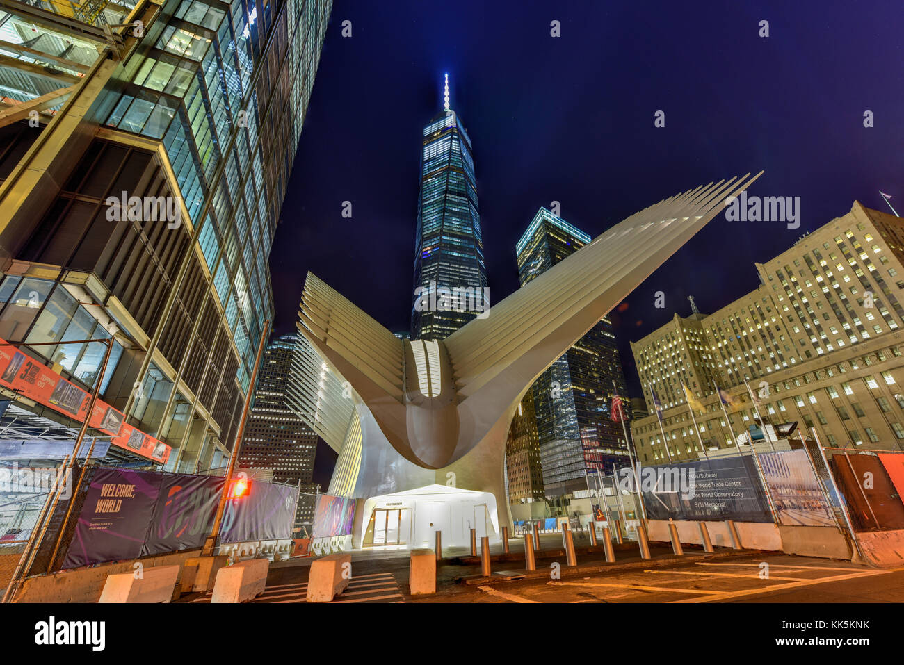 One World Trade Center and the Oculus Transportation Hub entrance at ...
