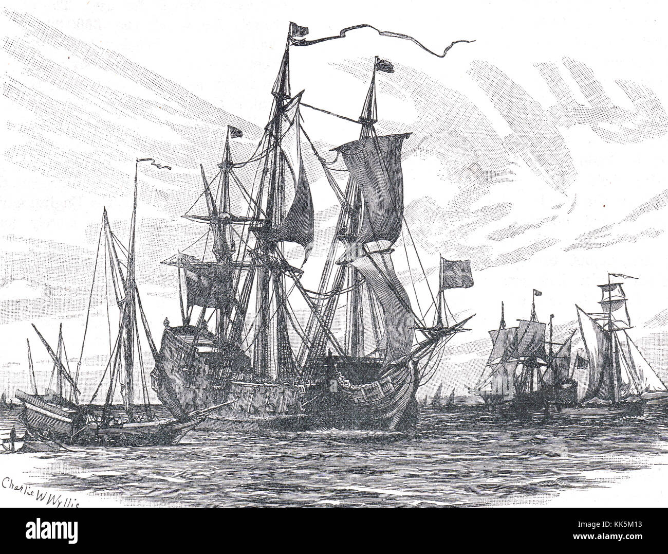 17th century boats hi-res stock photography and images - Alamy