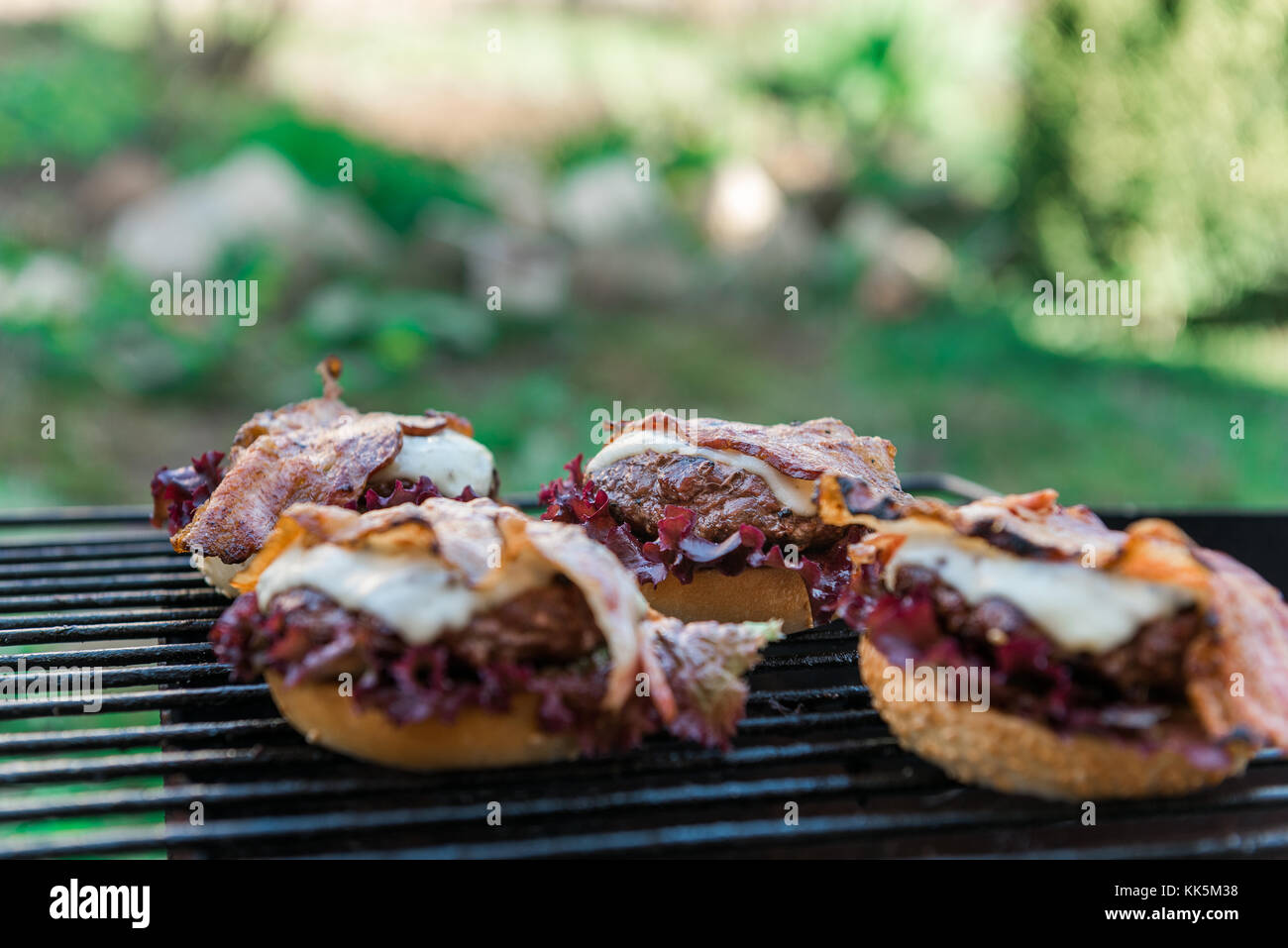 Delicious homemade burgers Stock Photo - Alamy