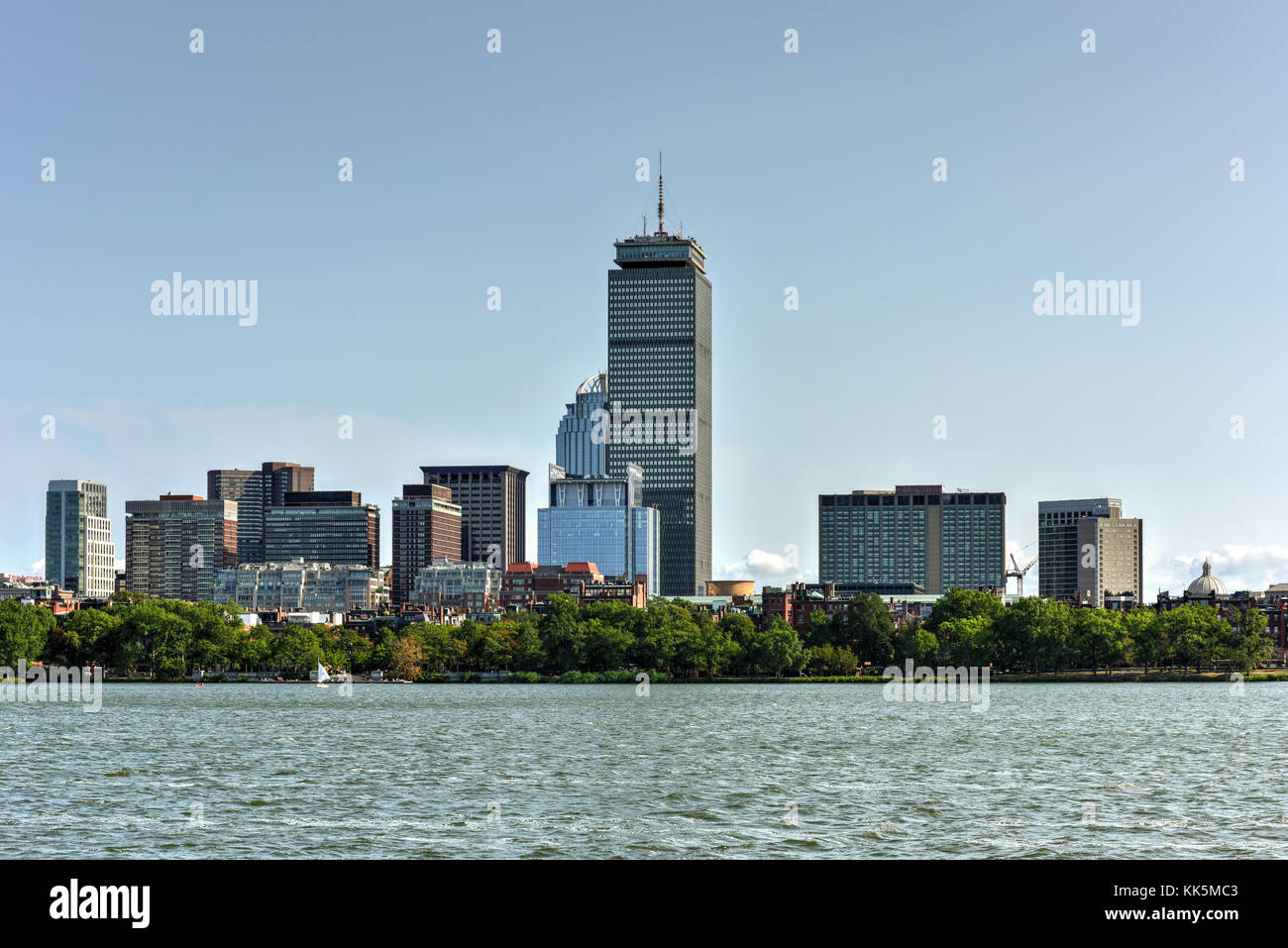 Charles River view of the Boston Skyline Stock Photo - Alamy