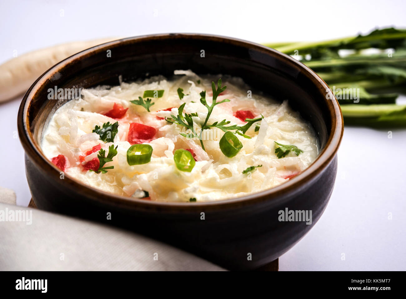 Radish Raita / daikon or Mooli Koshimbir is a condiment from the Indian ...