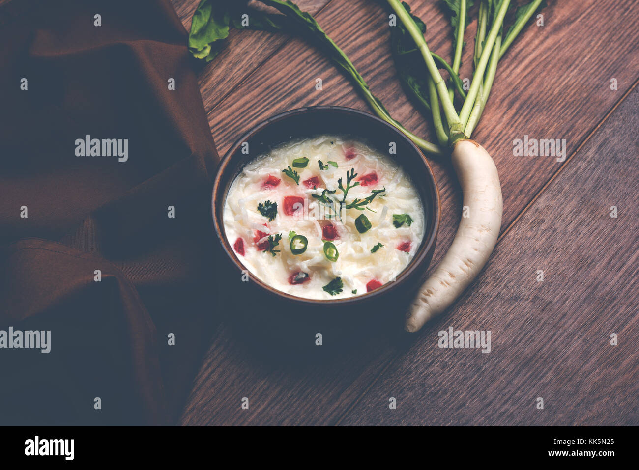 Radish Raita / daikon or Mooli Koshimbir is a condiment from the Indian ...