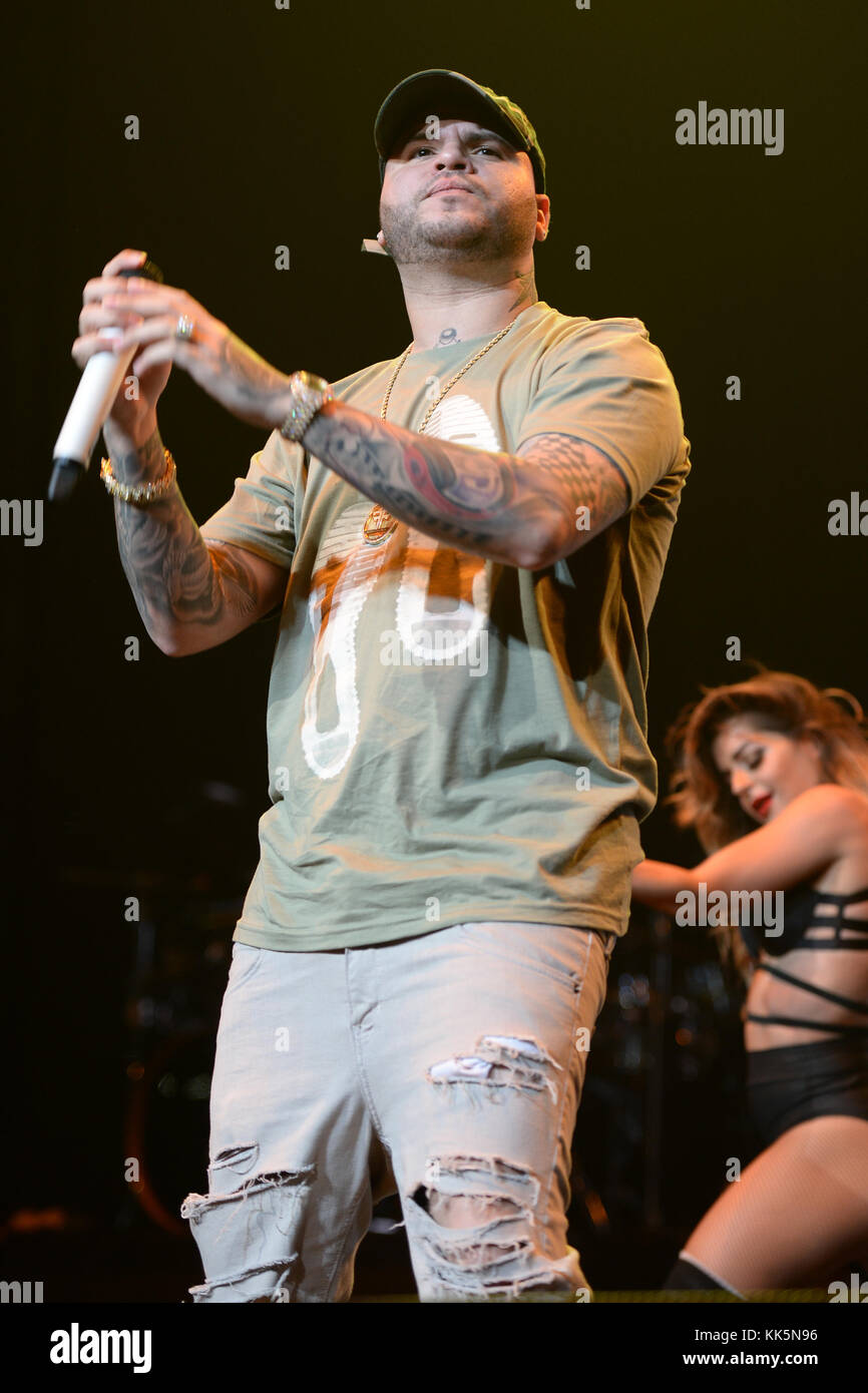 SUNRISE, FL - JULY 31: Farruko is seen performing on stage during the ...
