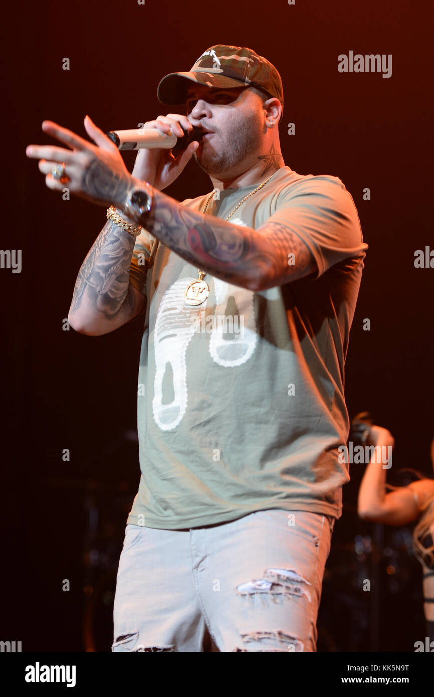 SUNRISE, FL - JULY 31: Farruko is seen performing on stage during the ...