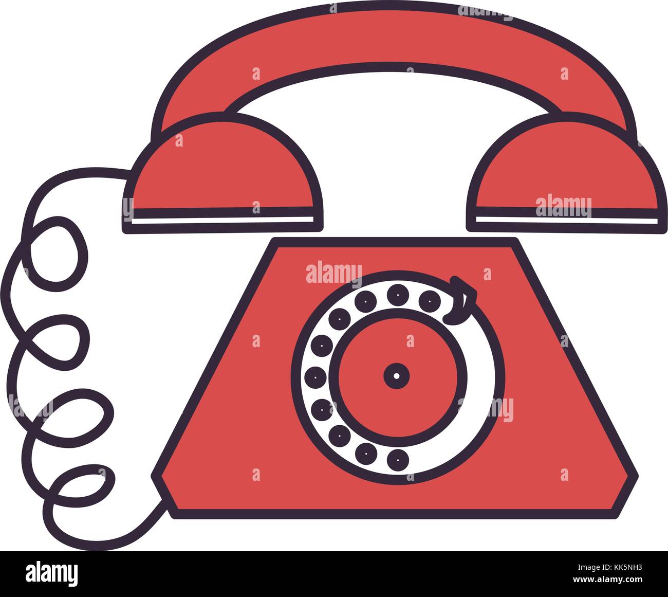 retro phone icon Stock Vector Image & Art - Alamy