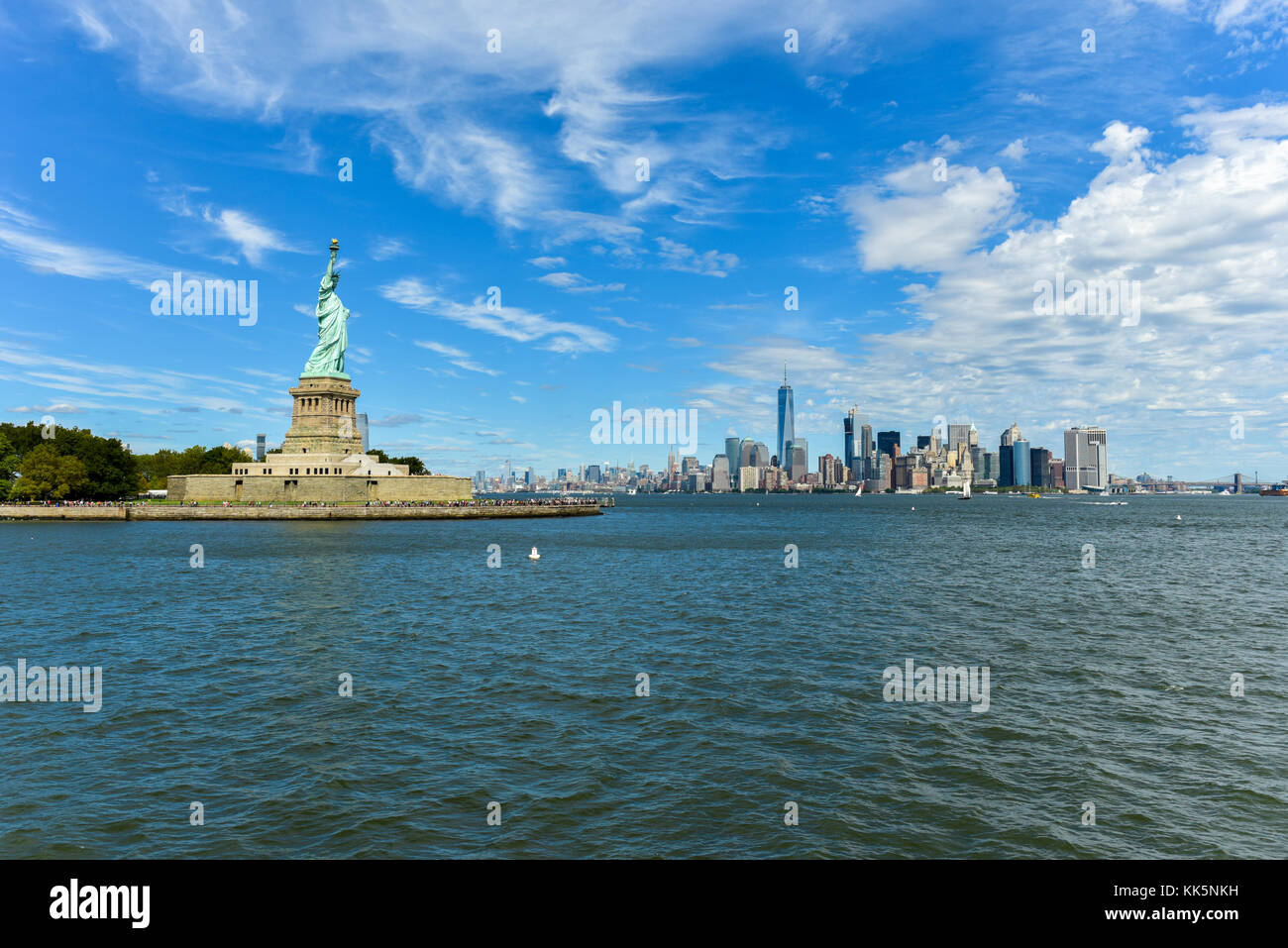 The Statue of Liberty from Liberty Harbor Stock Photo - Alamy