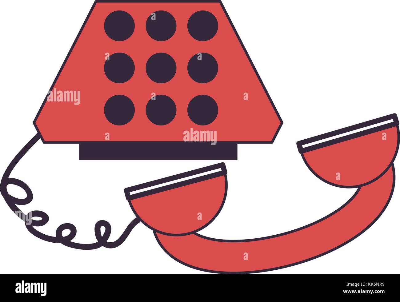 retro phone icon Stock Vector Image & Art - Alamy