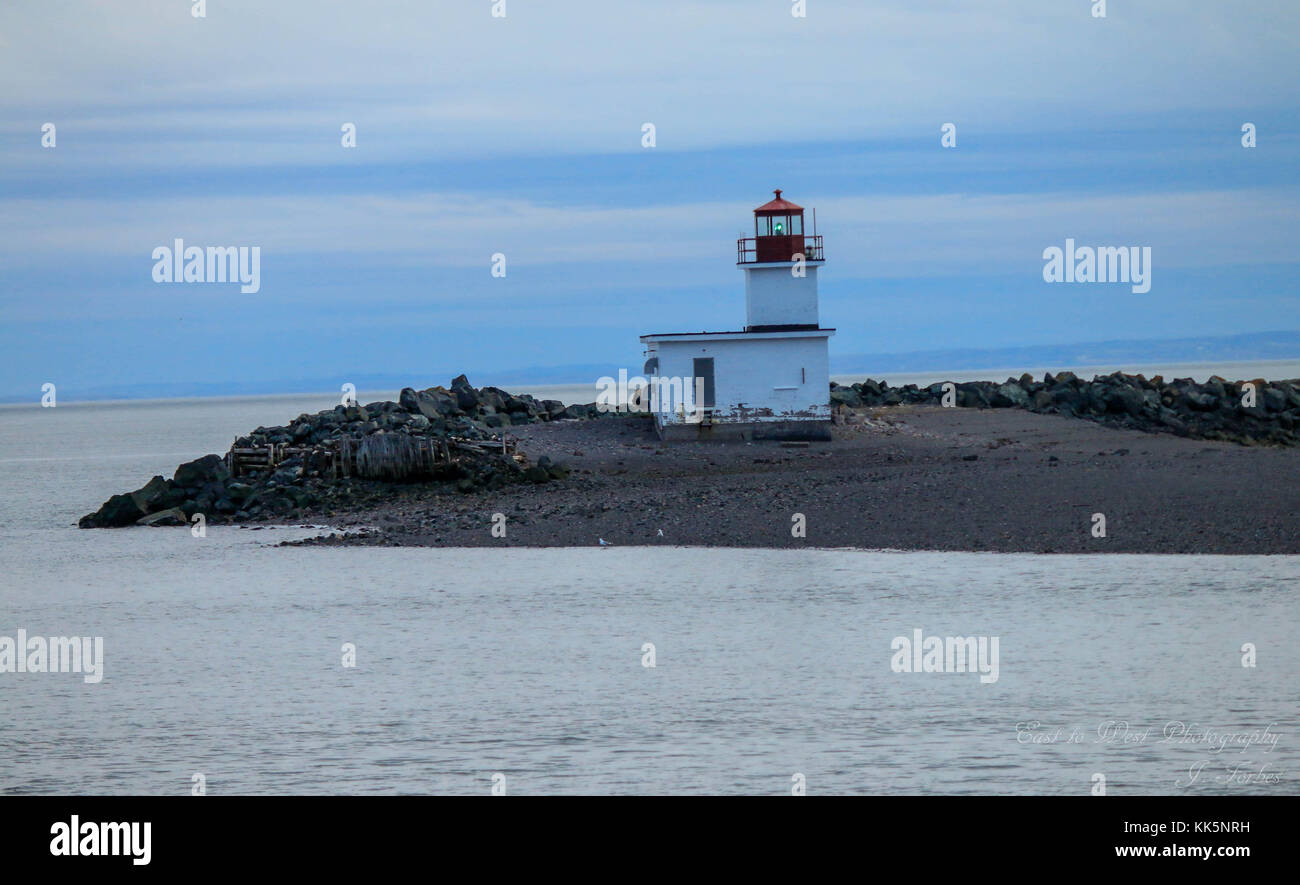 A small lighthouse in Nova Scotia Stock Photo - Alamy