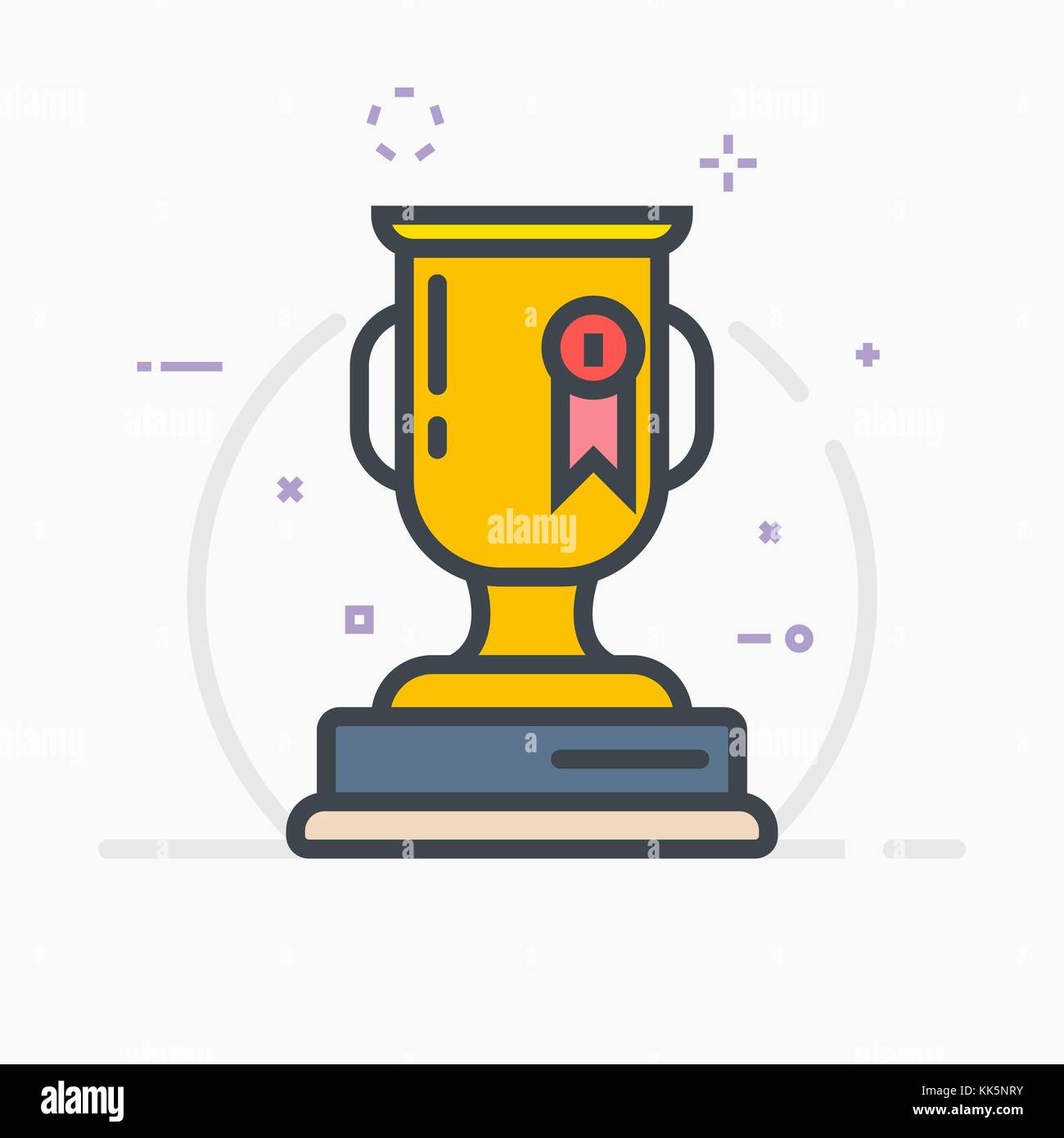 Trophy award competition champion Stock Vector Images - Alamy