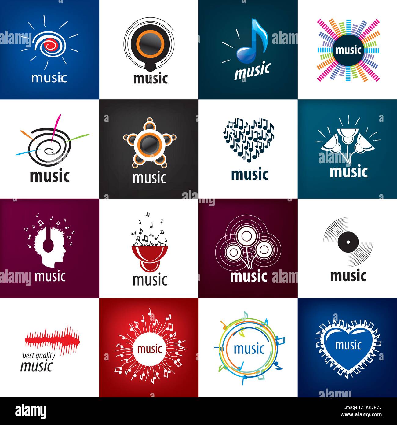 vector logo music Stock Vector Image & Art - Alamy