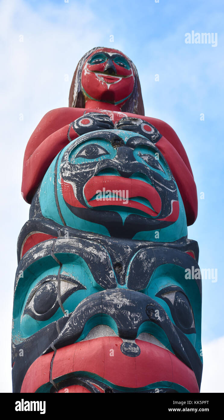 The House of Tears Carvers of the Lummi Nation created these totem ...