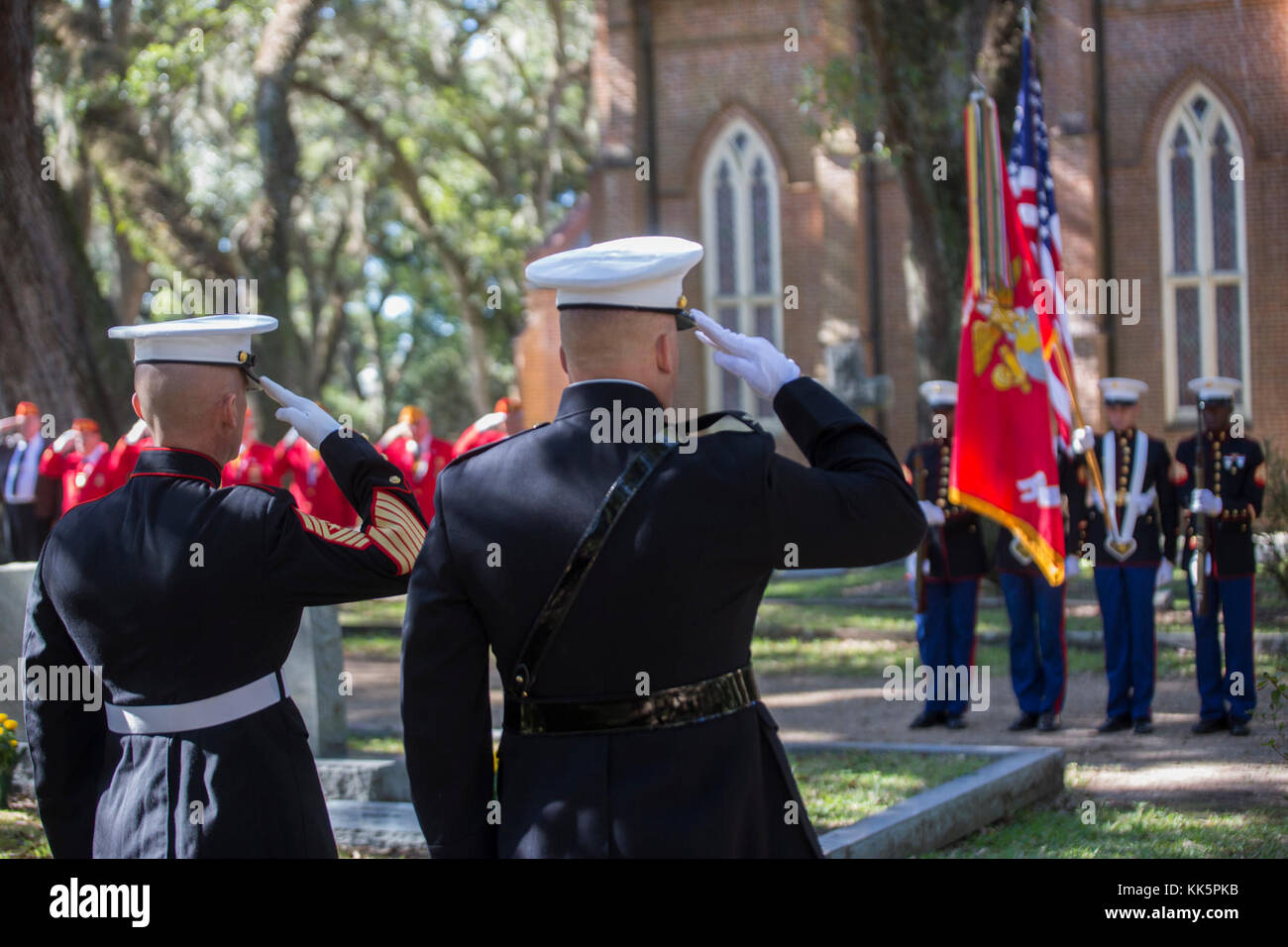 Sgt. Maj. Michael A. Miller (left), 4th Marine Division sergeant major ...