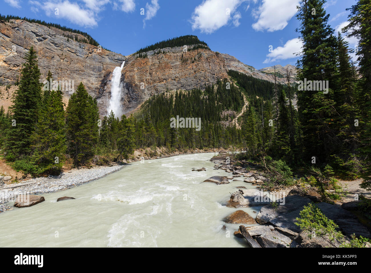 Takakkaw Falls waterfall in Yoho National Park, British Columbia ...