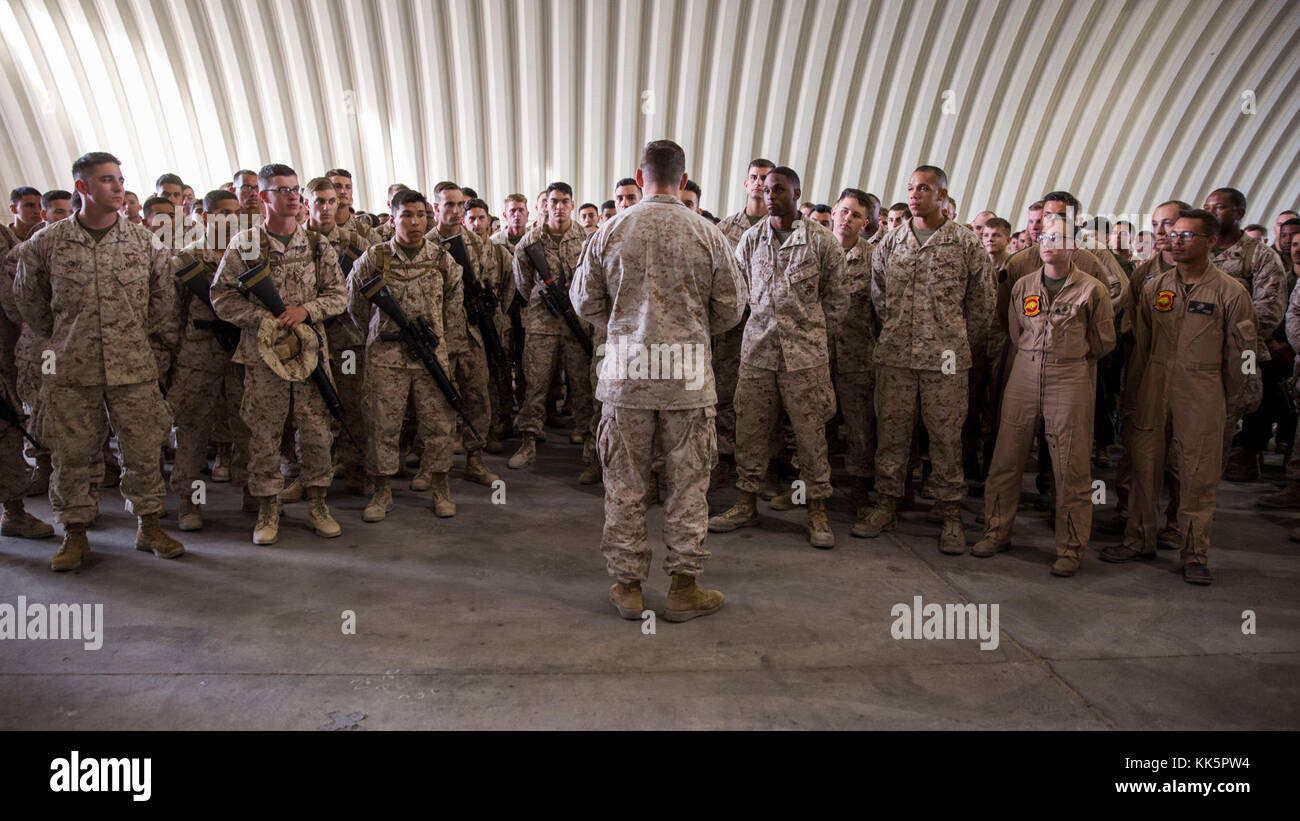U.S. Marine Corps Lt. Col. Roy Nicka with Marine Aircraft Group 31 ...