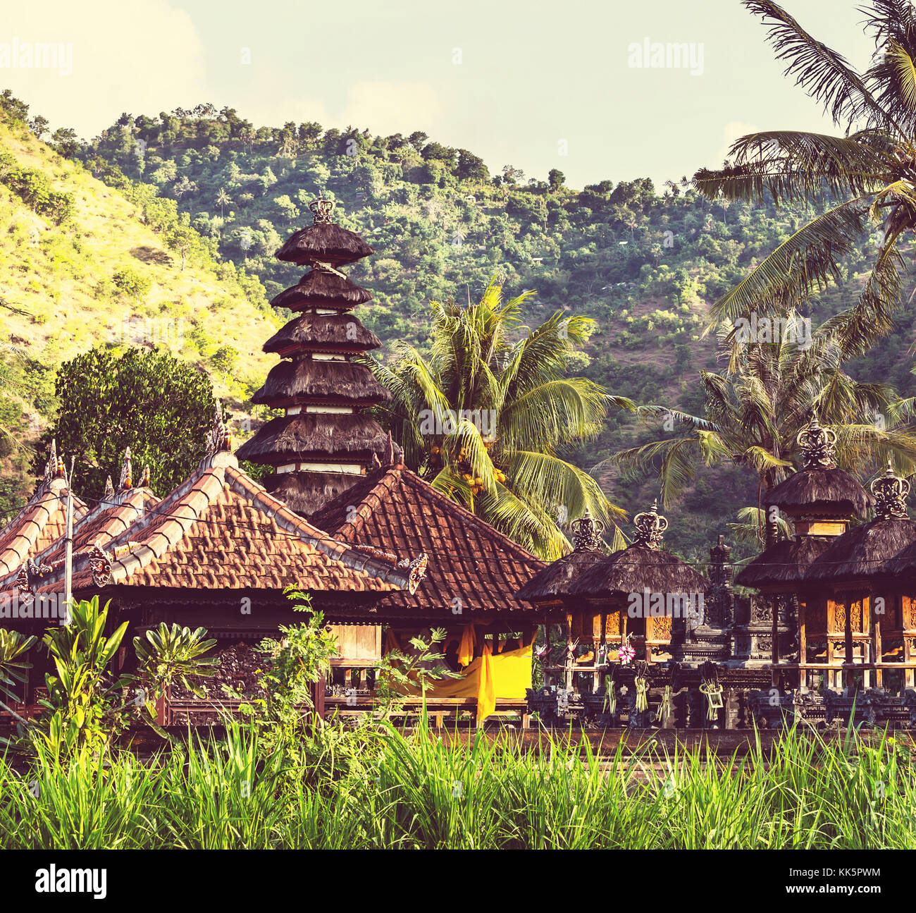 Country temple in Bali Stock Photo - Alamy