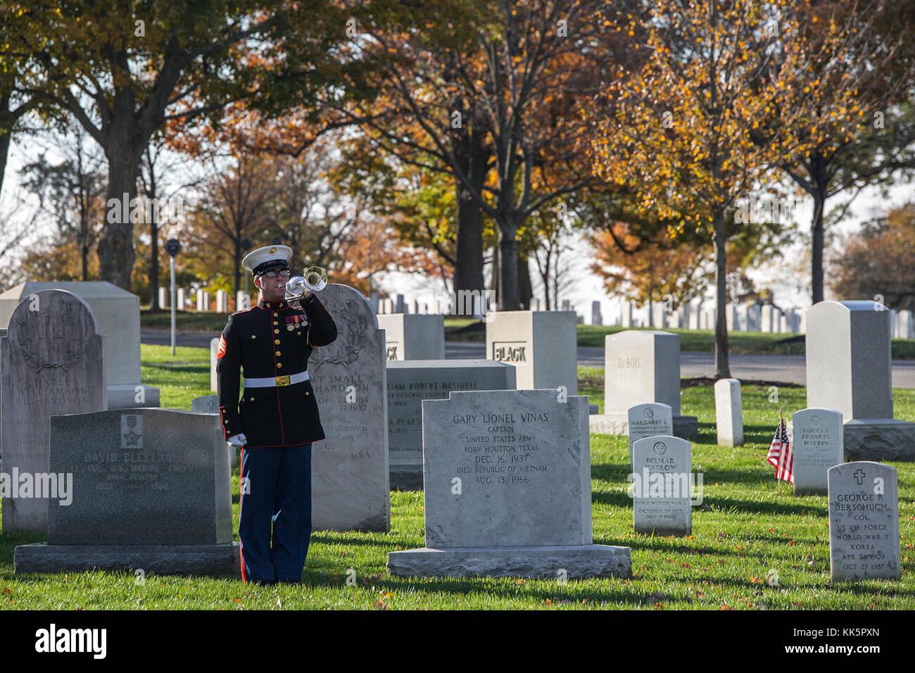 Sergeant Kyle Menz, bugler, “The Commandant’s Own” U.S. Marine Drum ...
