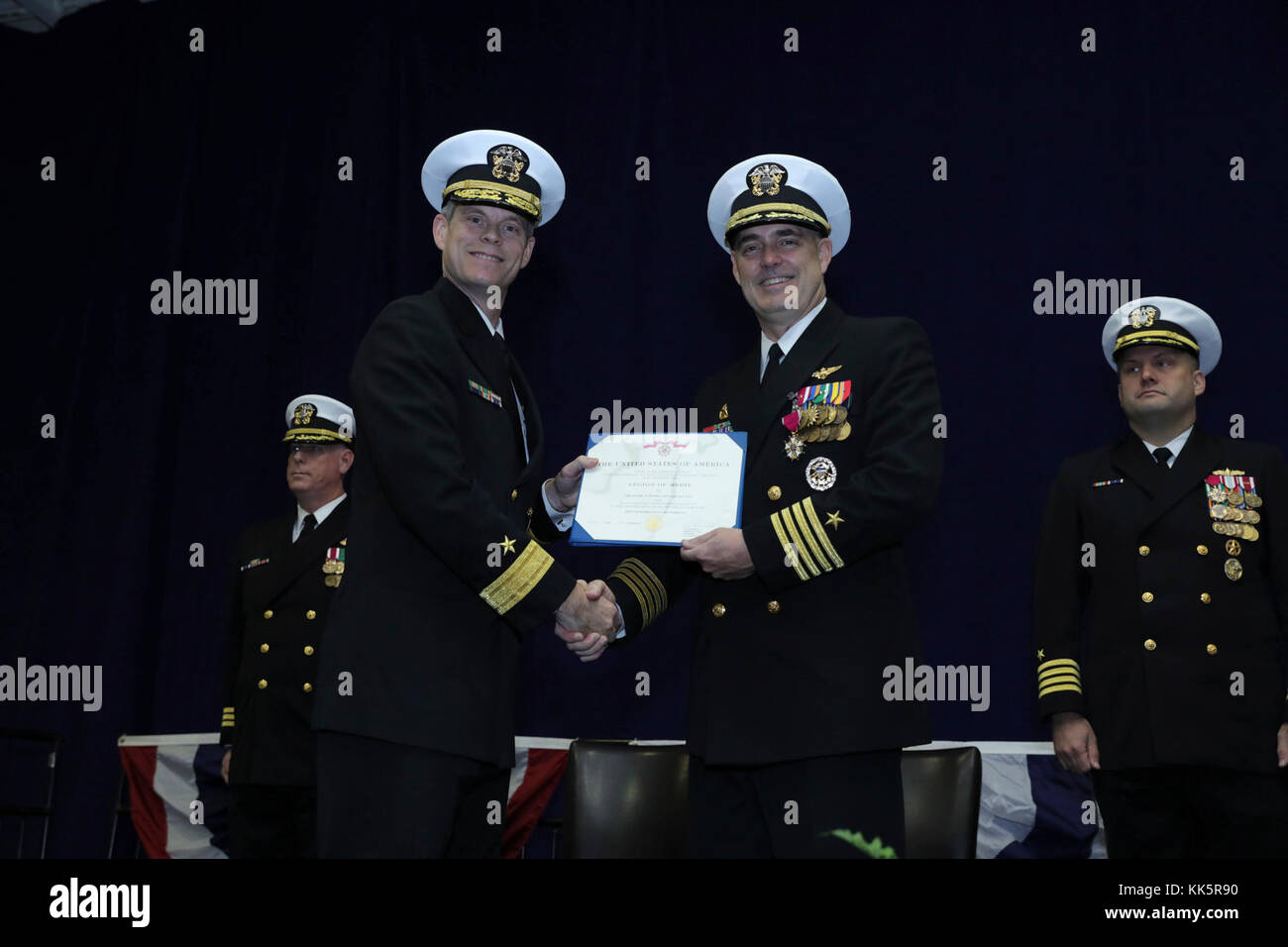NORFOLK (November 10, 2017) Capt. Eric Pfister receives a Legion of ...