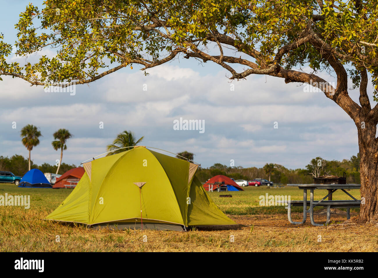 tent on green grassland Stock Photo - Alamy