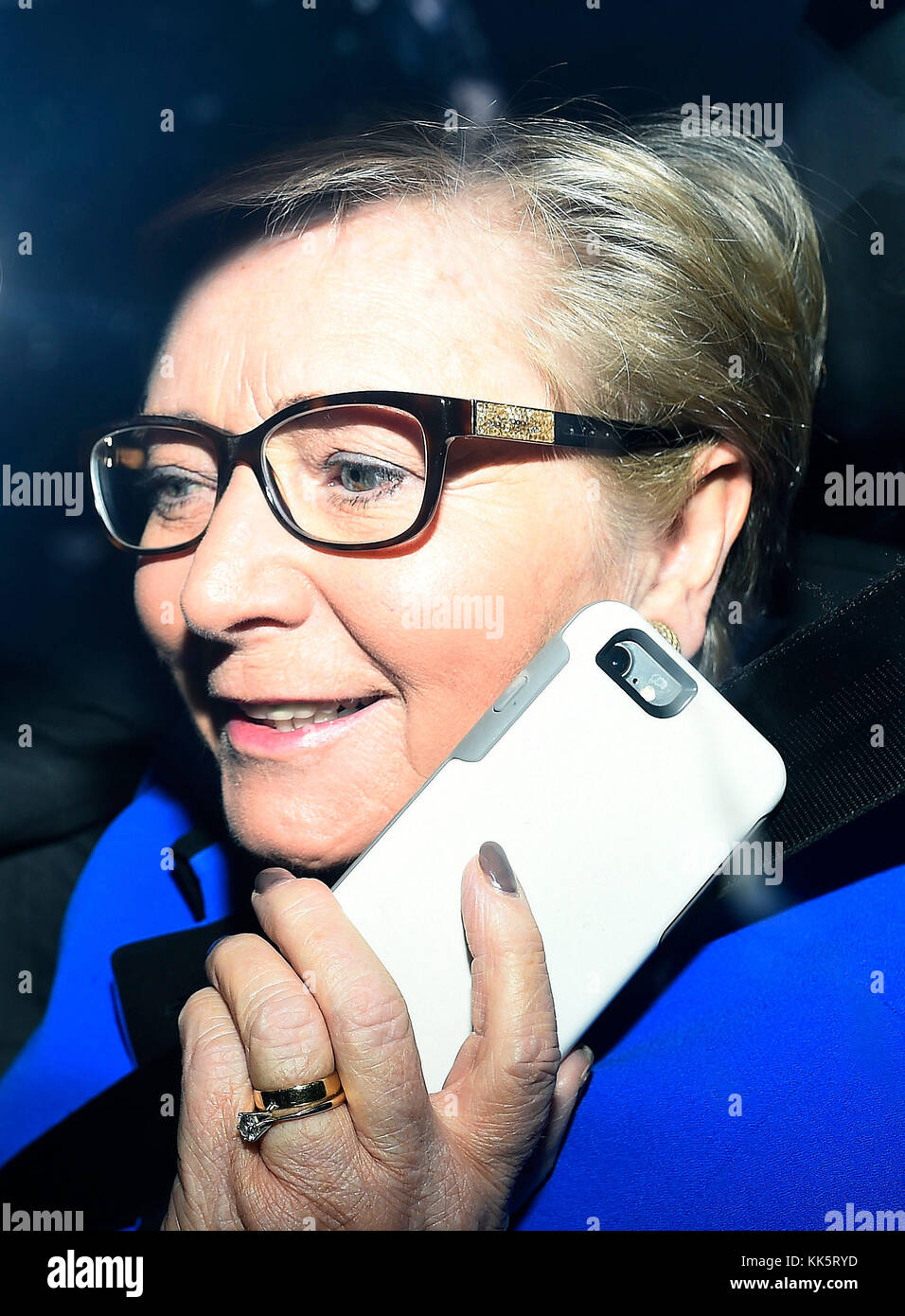 T‡naiste Frances Fitzgerald arriving at Government Buildings in Dublin ...