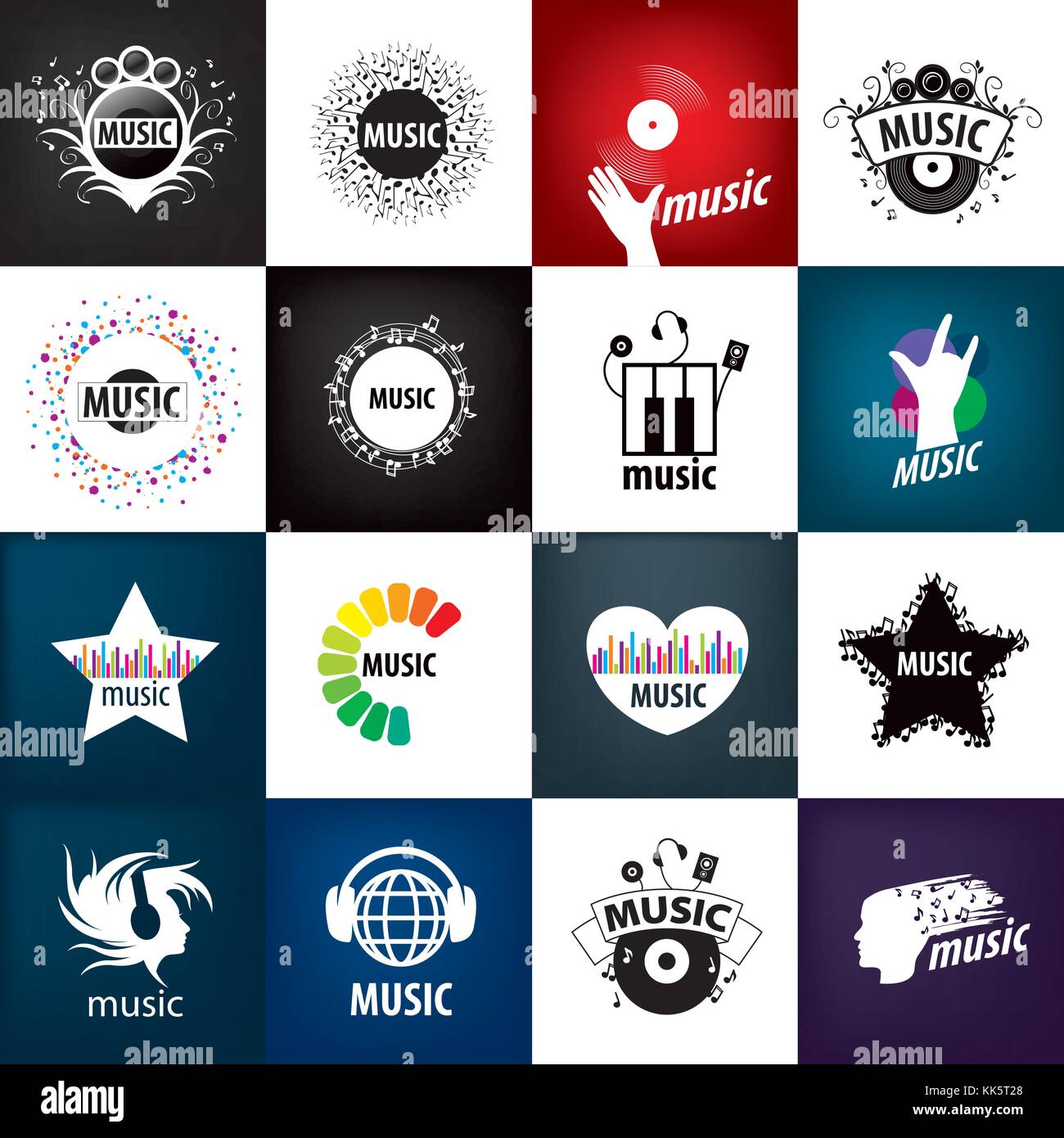 vector logo music Stock Vector Image & Art - Alamy