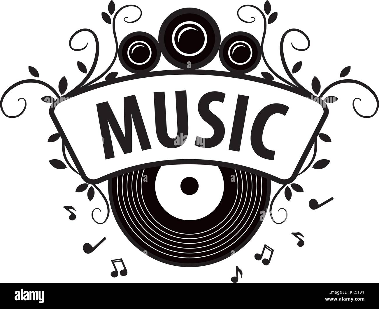 vector logo music Stock Vector Image & Art - Alamy