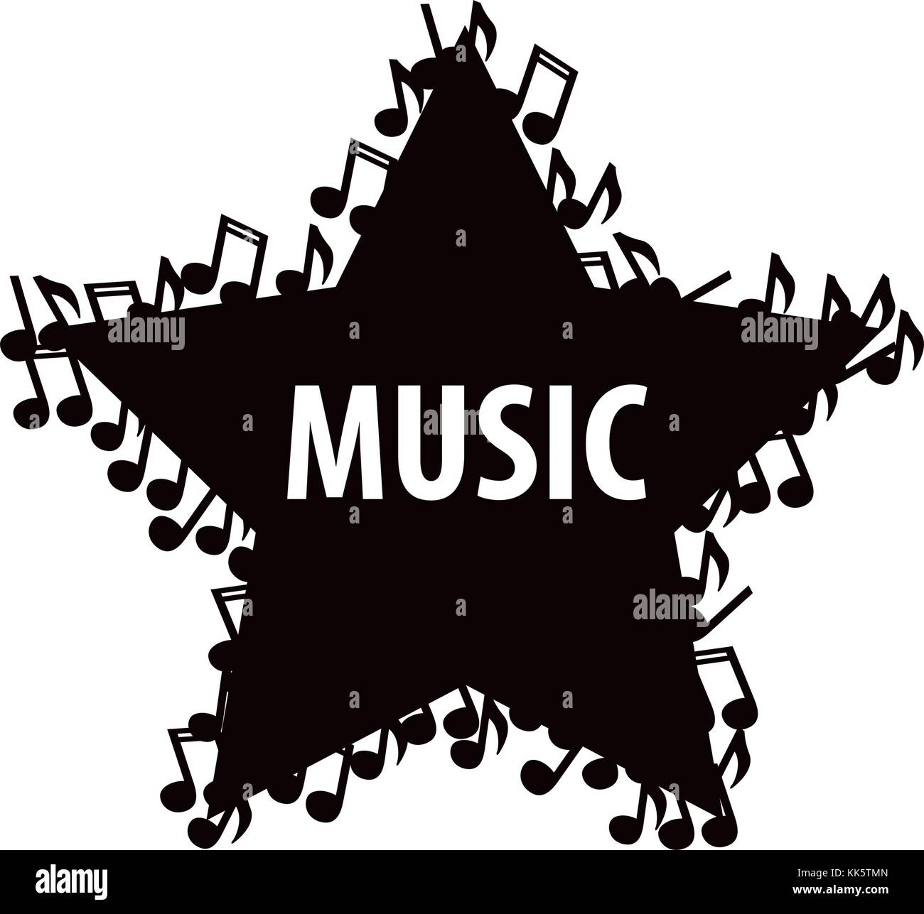 Music note star icon hi-res stock photography and images - Alamy