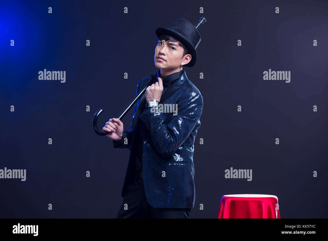 Young Chinese male magician Stock Photo - Alamy