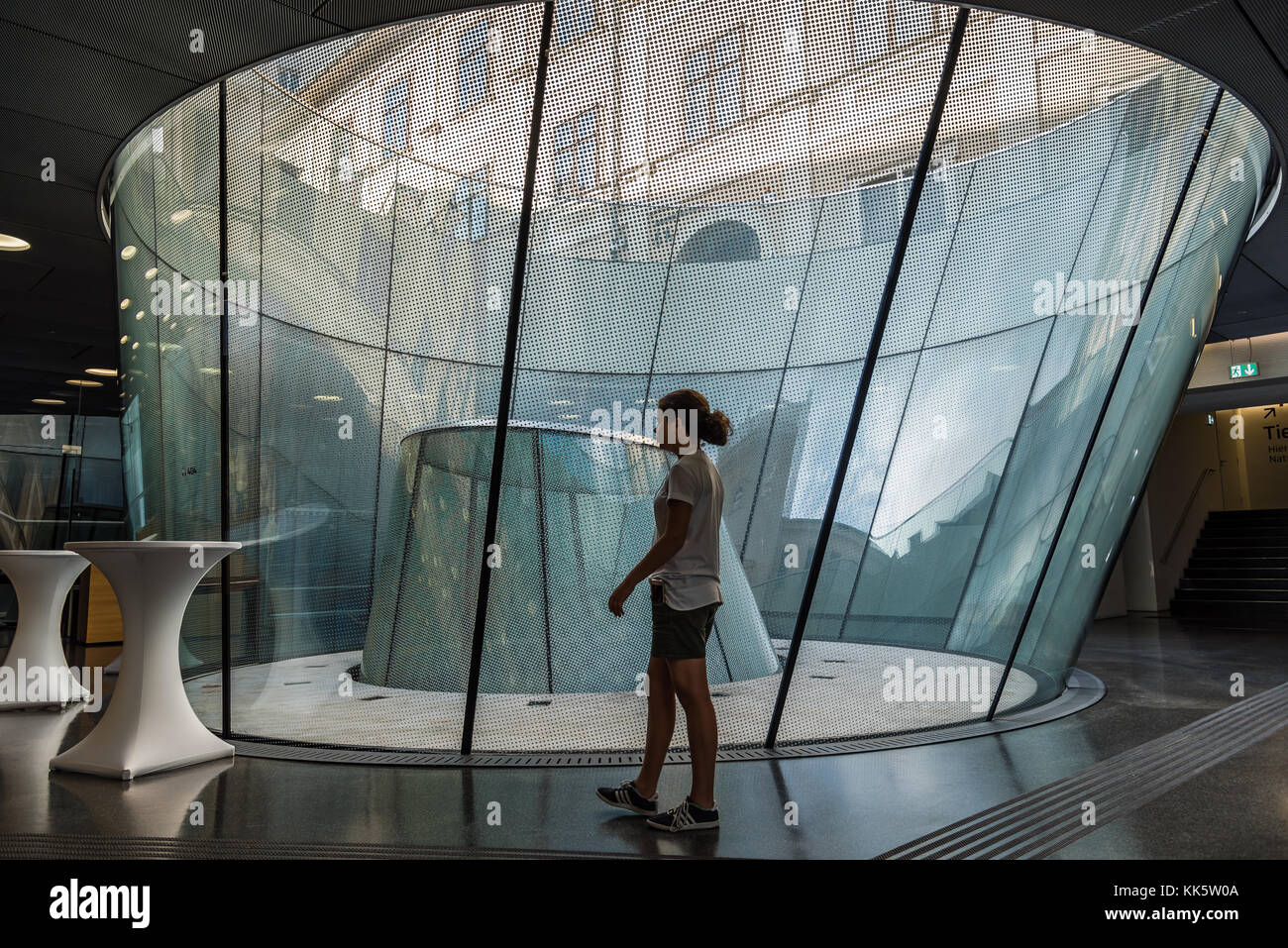 Detail of skylight in modern architecture museum Stock Photo - Alamy
