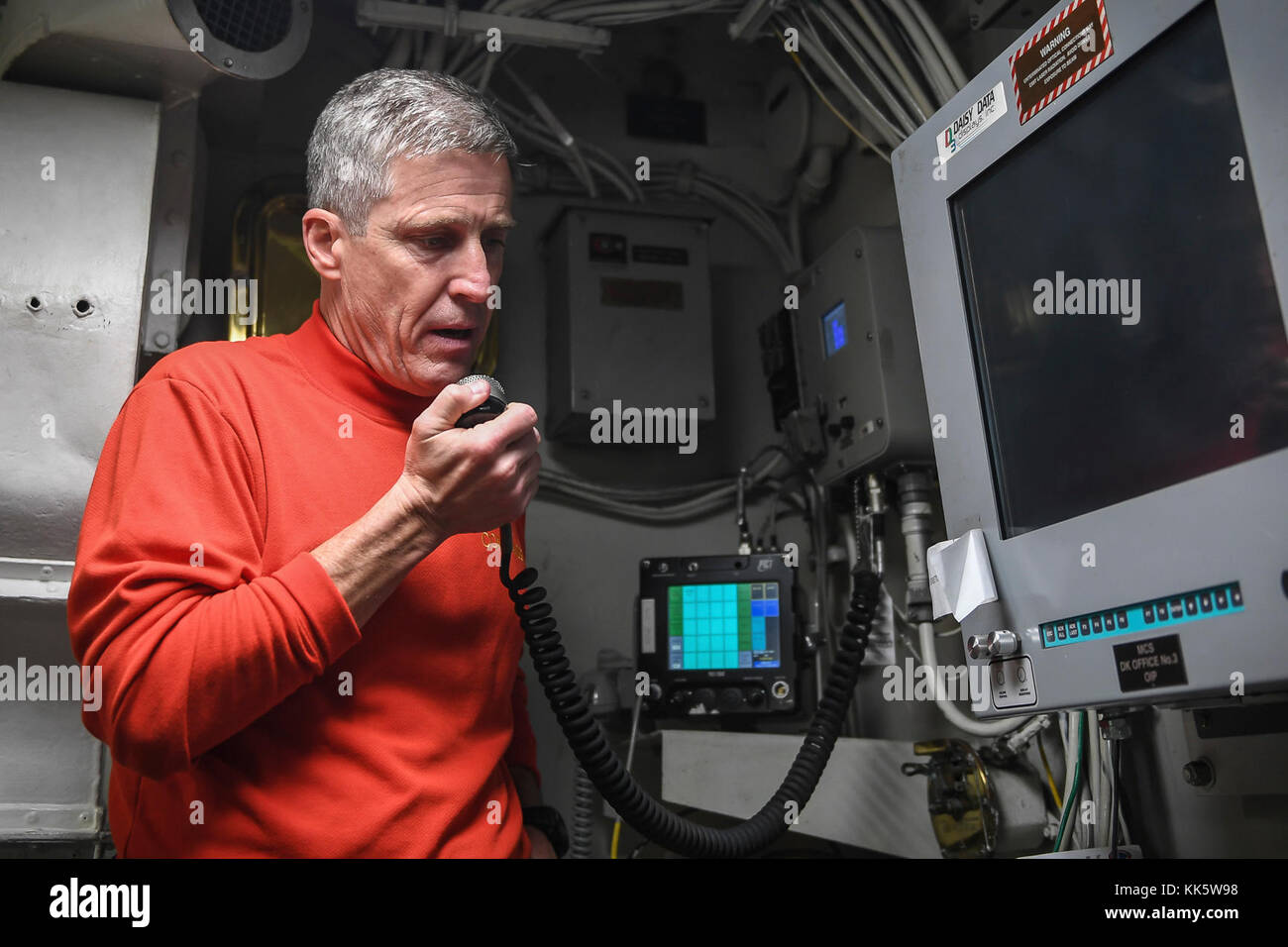 INDIAN OCEAN (Nov. 23, 2017) Rear Adm. Steve Koehler, commander ...