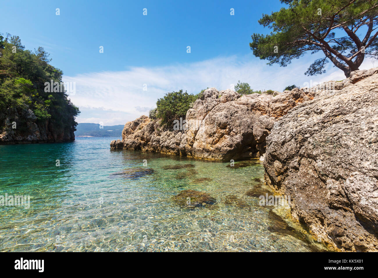 Beautiful sea coast in Turkey Stock Photo - Alamy