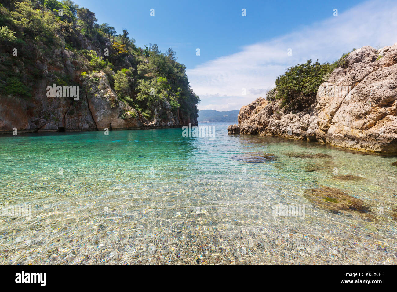 Beautiful sea coast in Turkey Stock Photo - Alamy