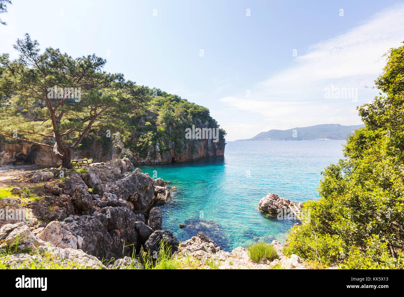 Beautiful sea coast in Turkey Stock Photo - Alamy