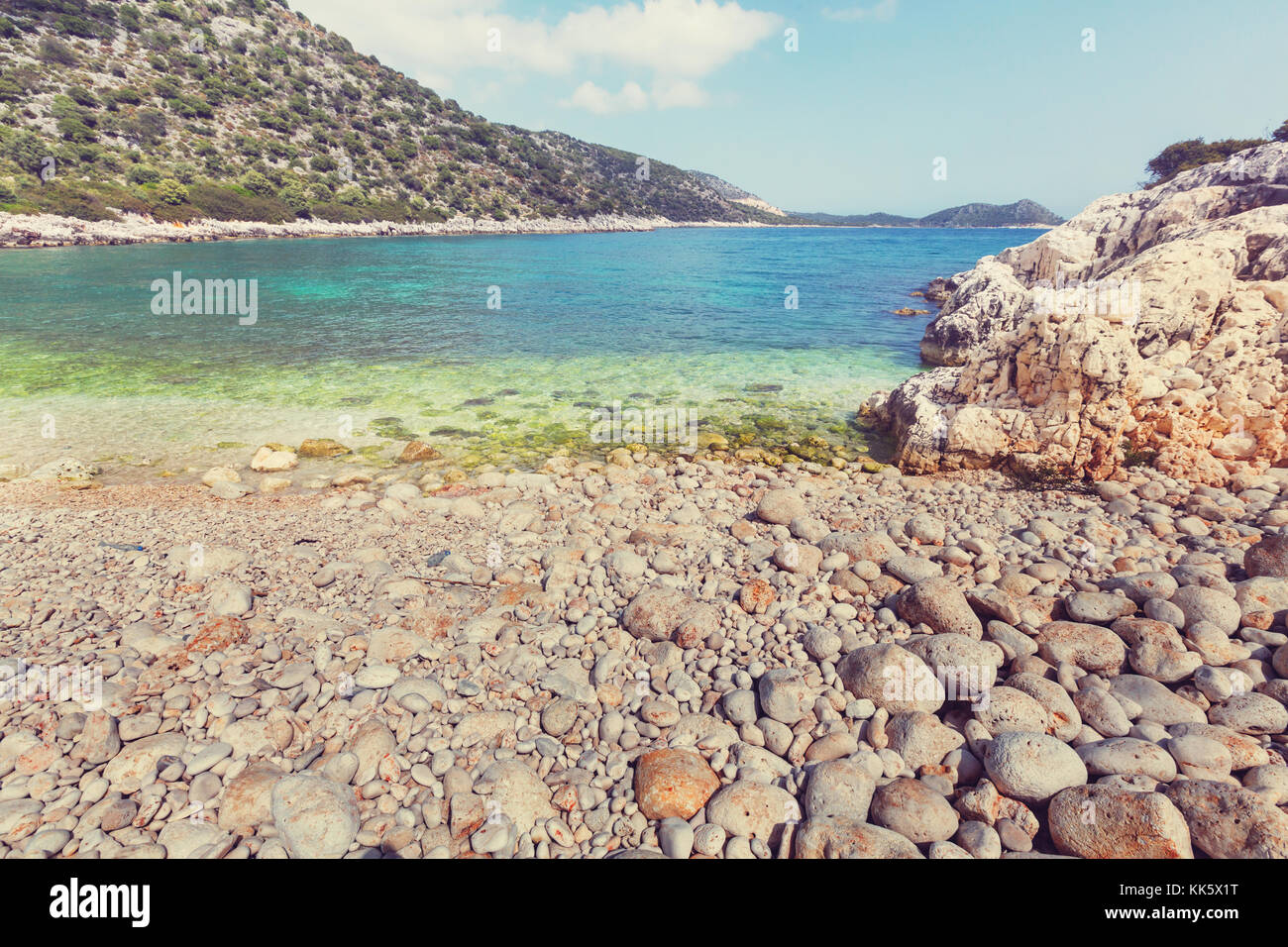 Beautiful sea coast in Turkey Stock Photo - Alamy