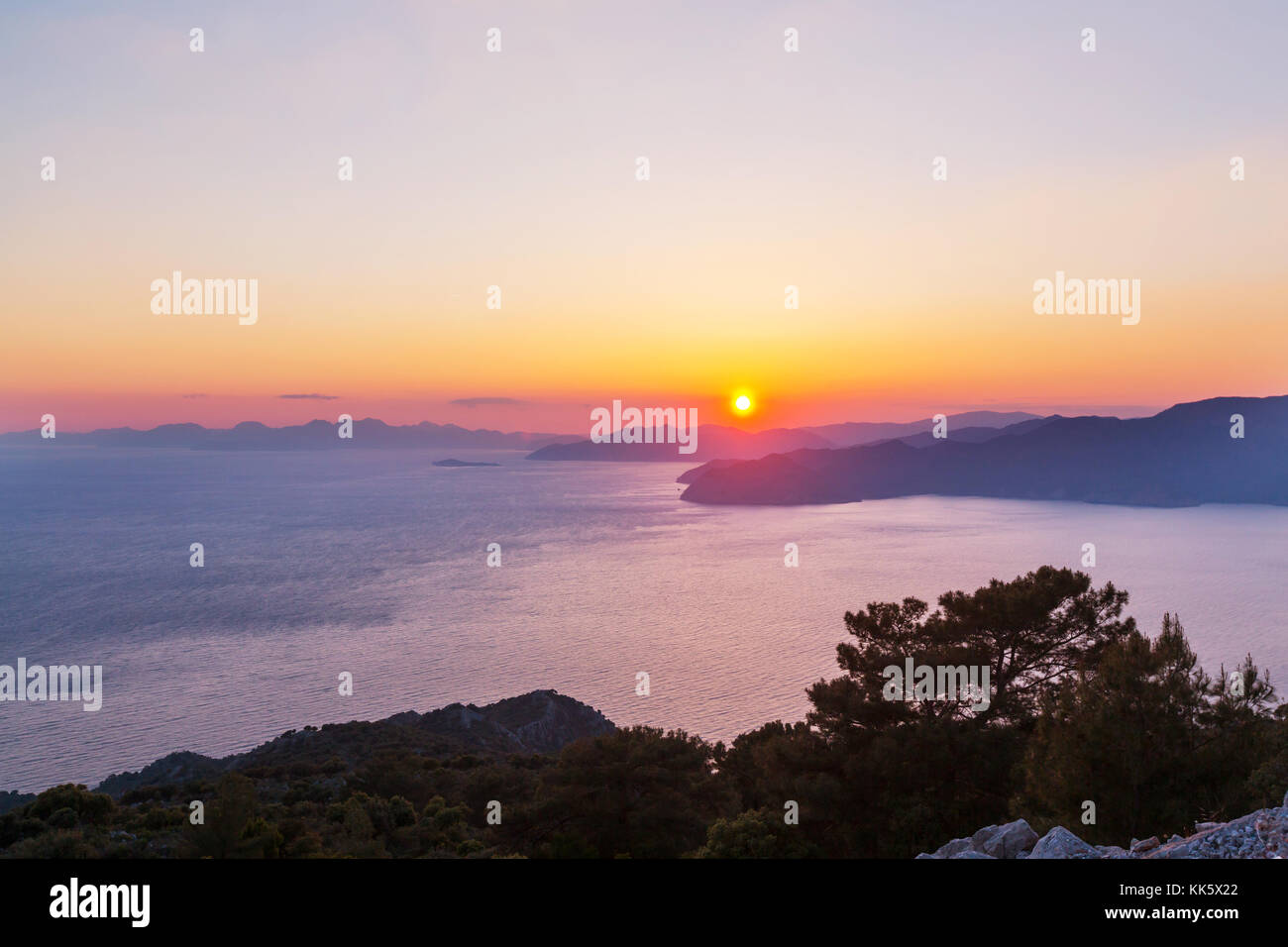 Beautiful sea coast in Turkey Stock Photo - Alamy