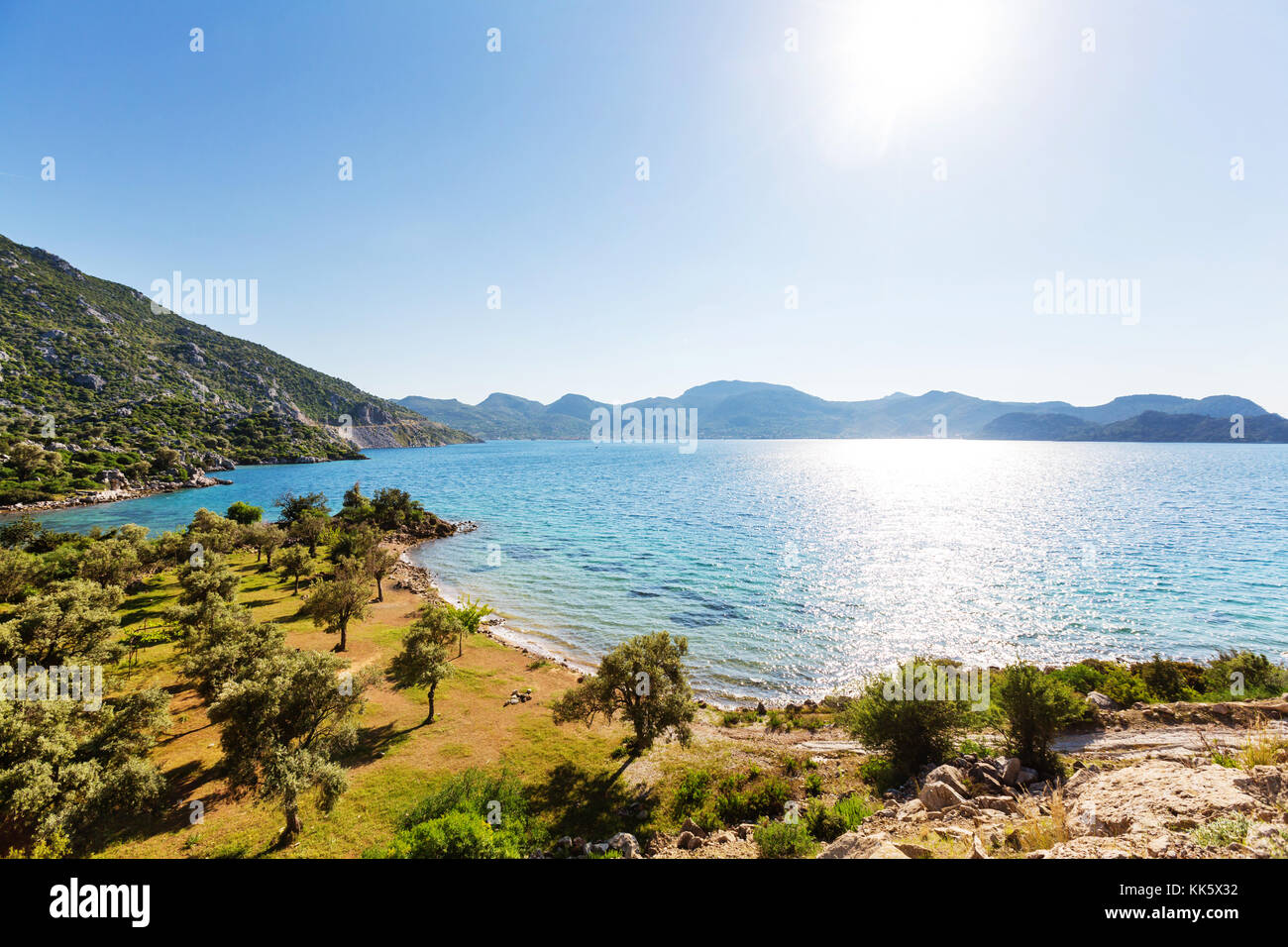 Beautiful sea coast in Turkey Stock Photo - Alamy