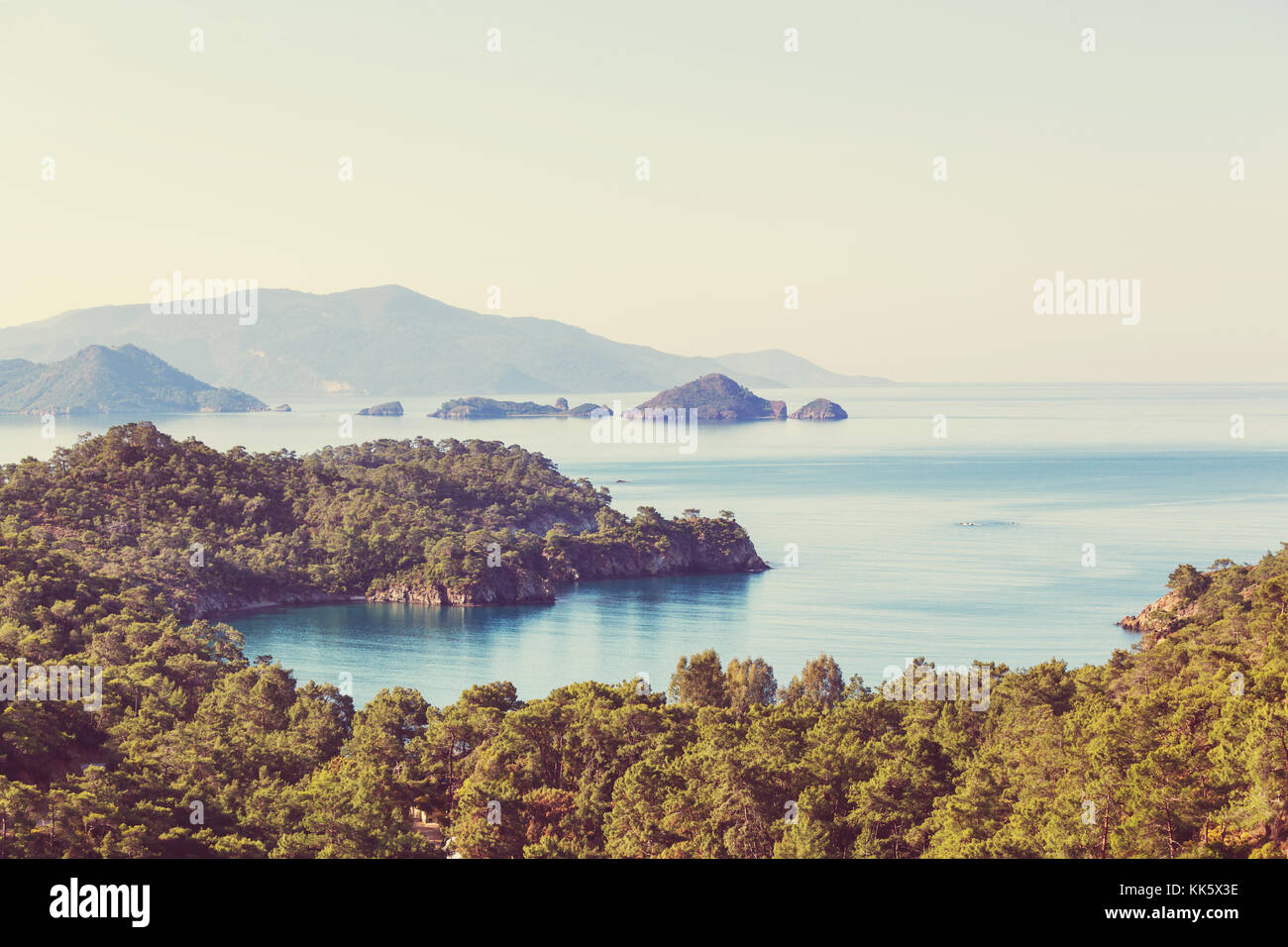 Beautiful sea coast in Turkey Stock Photo - Alamy