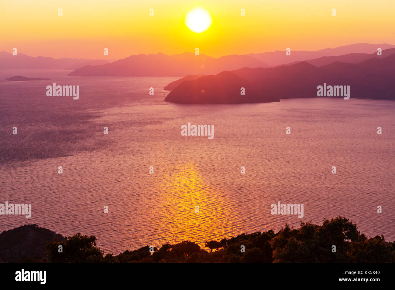 Beautiful sea coast in Turkey Stock Photo - Alamy
