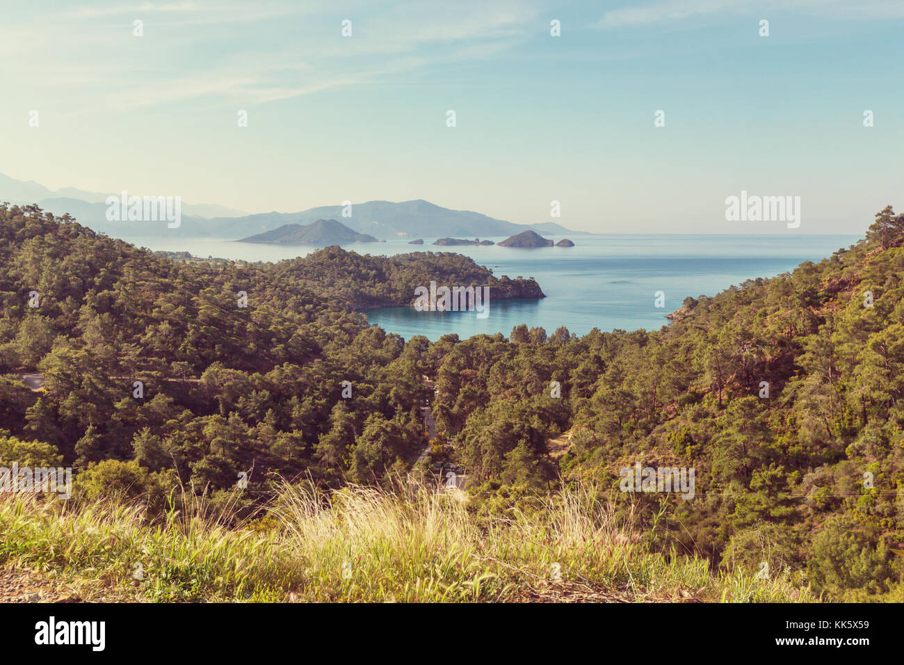 Beautiful sea coast in Turkey Stock Photo - Alamy