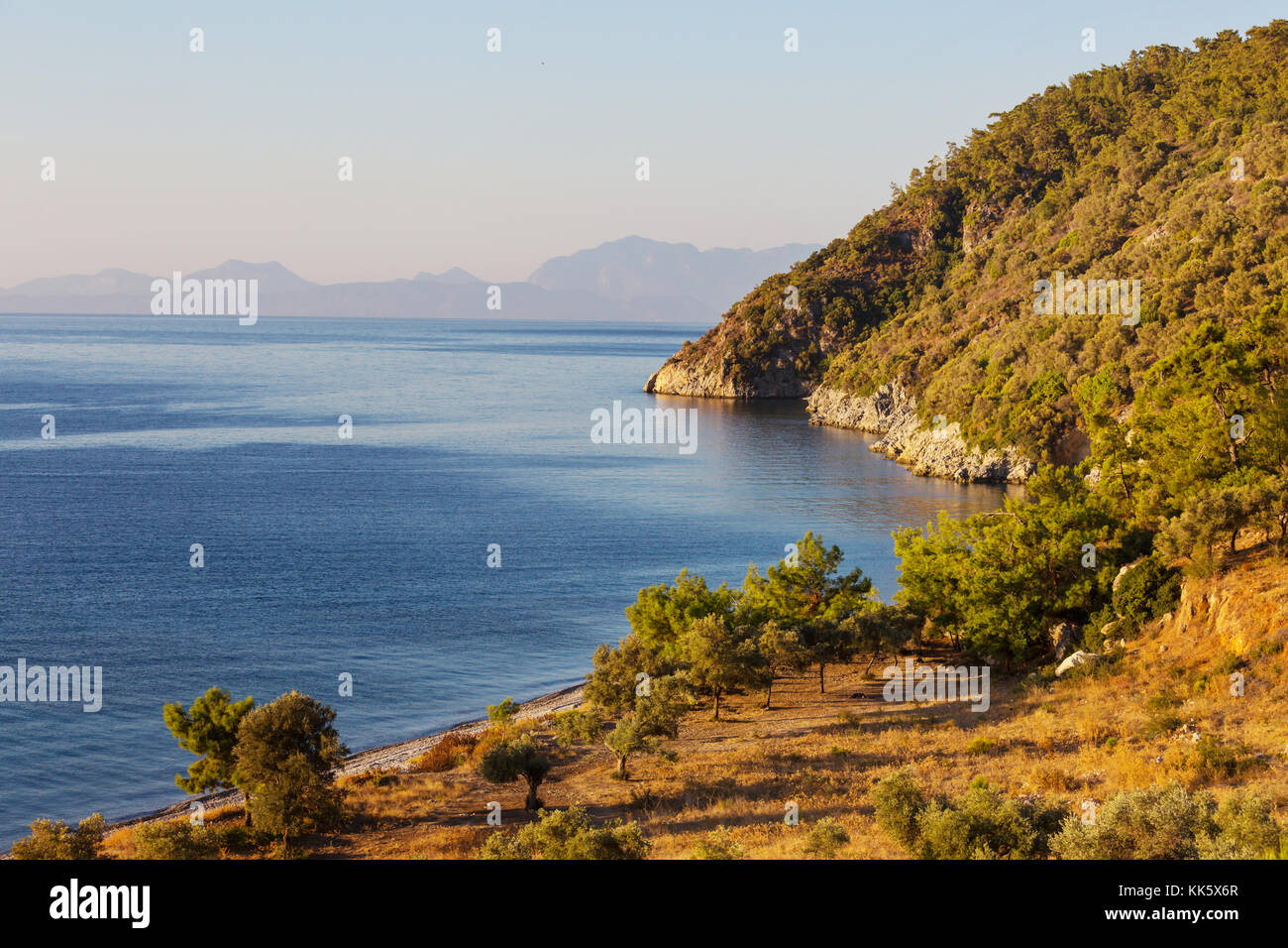 Beautiful sea coast in Turkey Stock Photo - Alamy