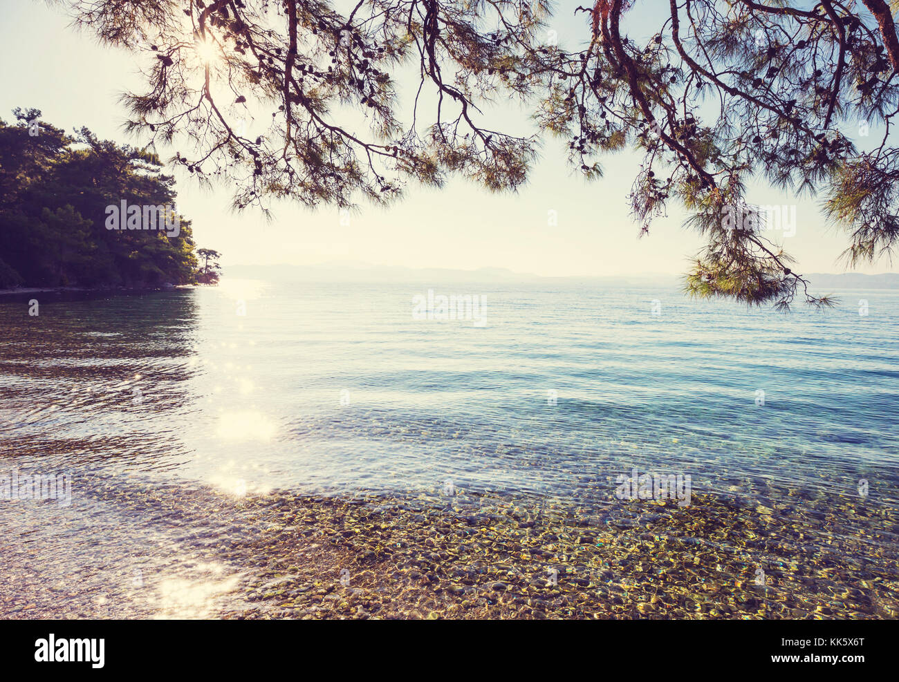 Beautiful sea coast in Turkey Stock Photo - Alamy
