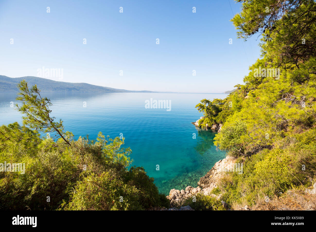 Beautiful sea coast in Turkey Stock Photo - Alamy
