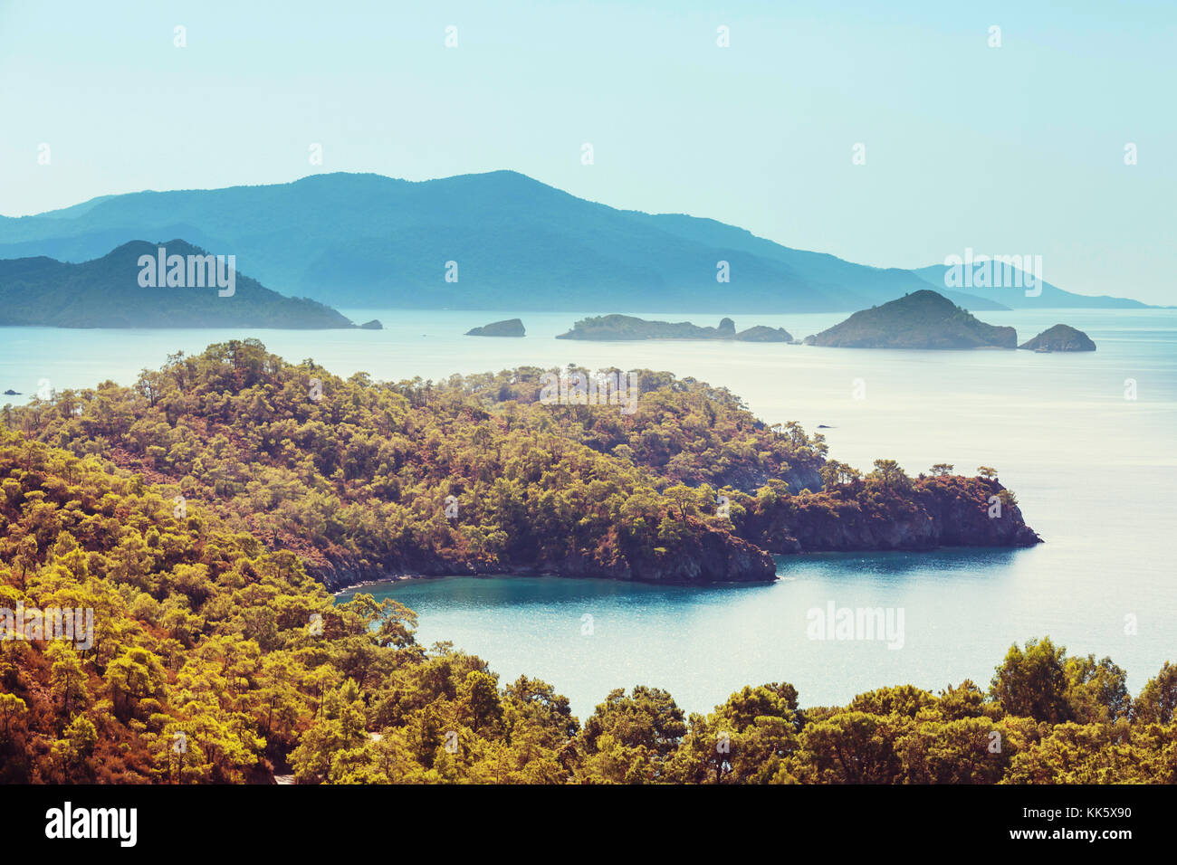 Beautiful sea coast in Turkey Stock Photo - Alamy