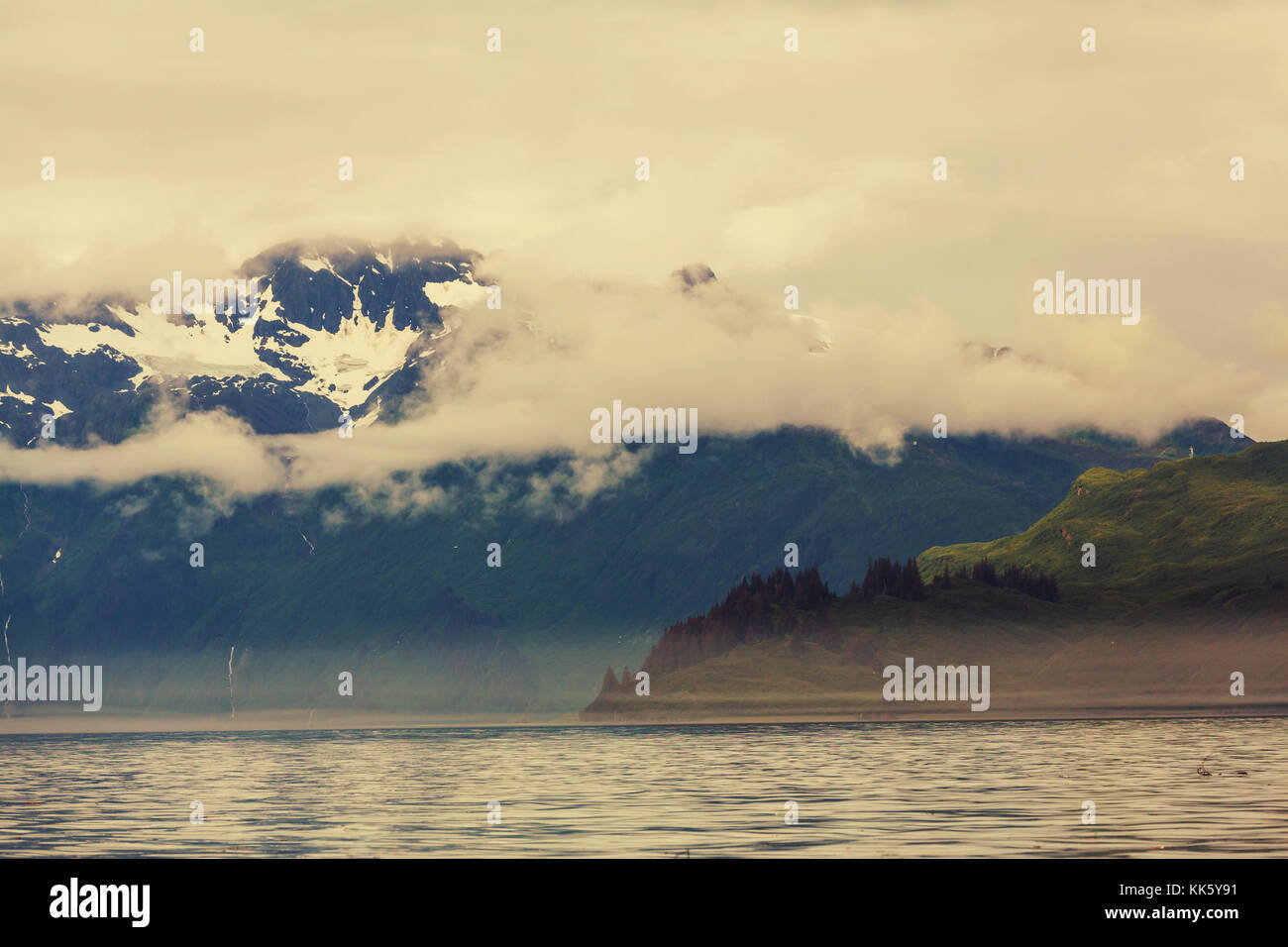 Mountain in Alaska, Valdez, USA Stock Photo - Alamy
