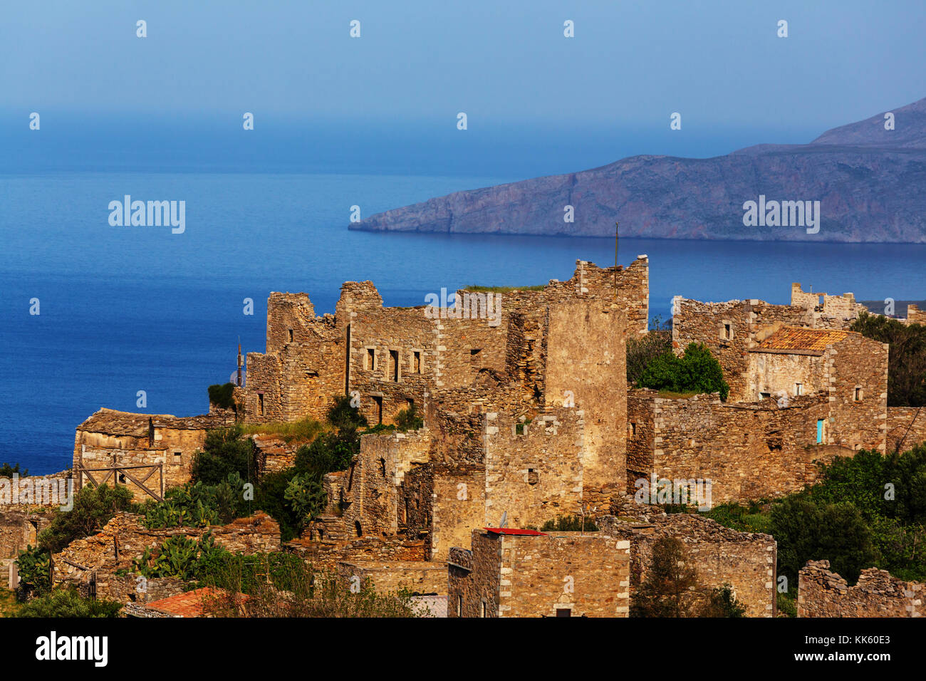 Old traditional village of Vathia at Mani, Greece Stock Photo - Alamy