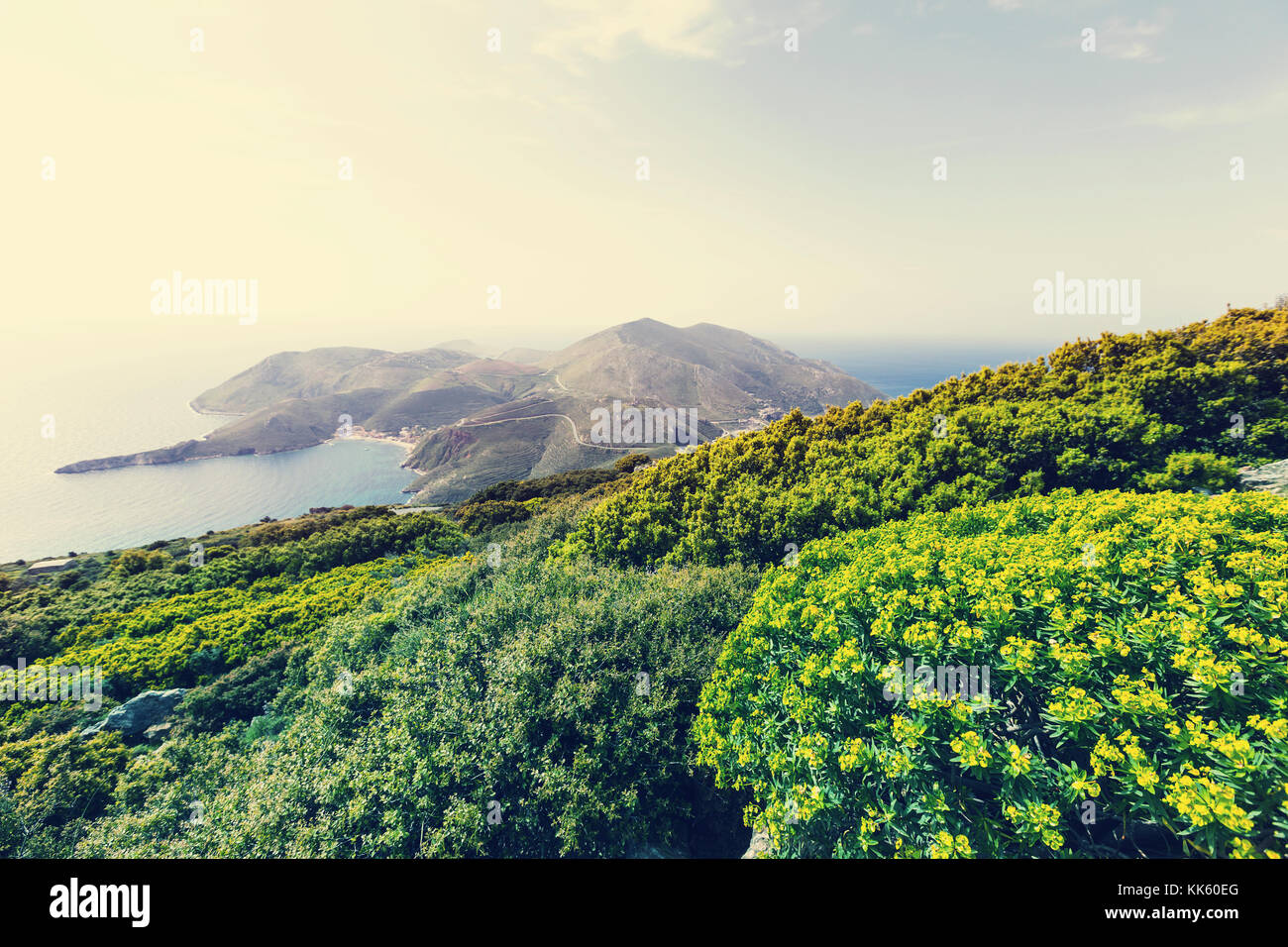 Old traditional village of Vathia at Mani, Greece Stock Photo - Alamy