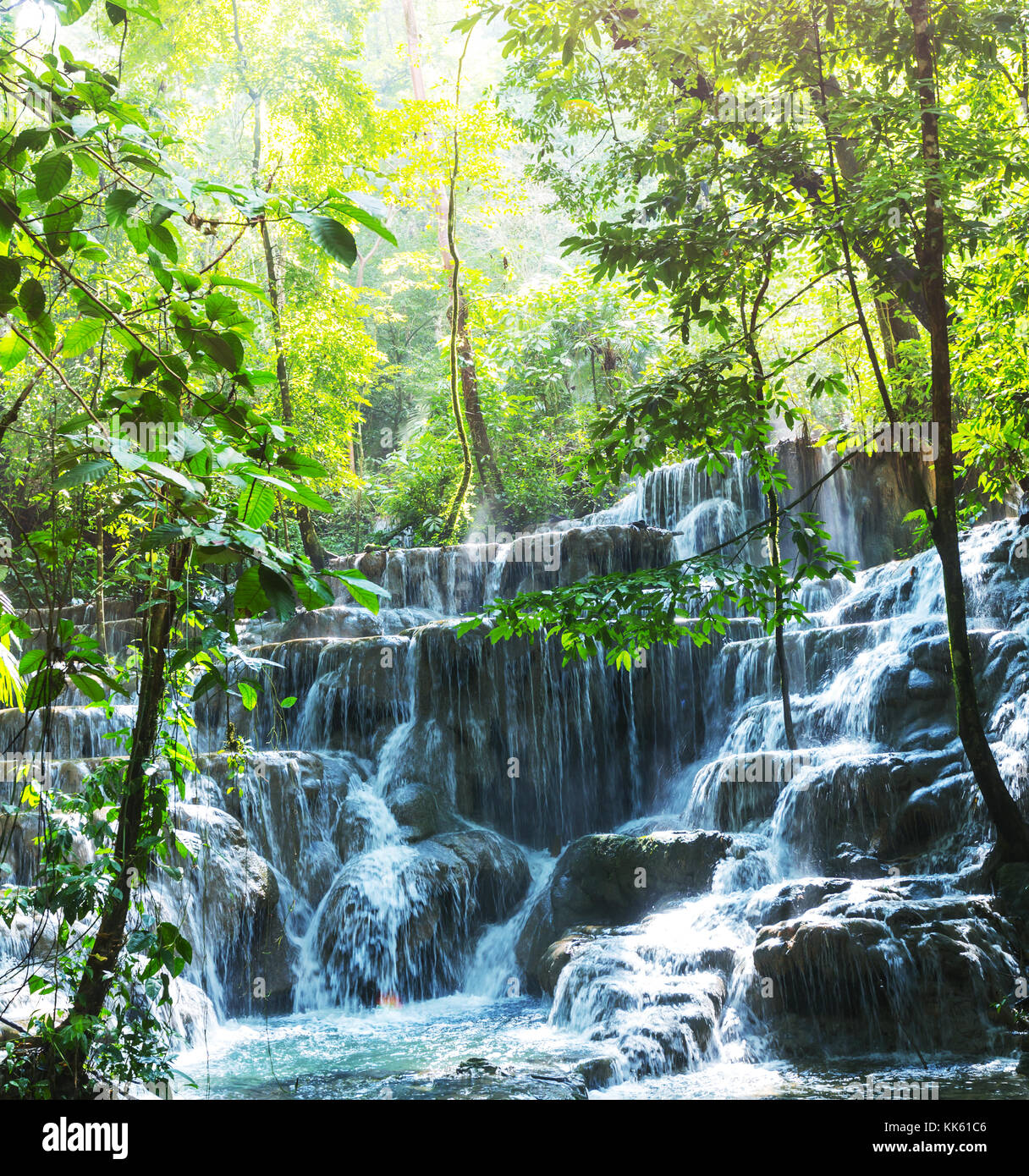 waterfall in jungle,Mexico Stock Photo - Alamy