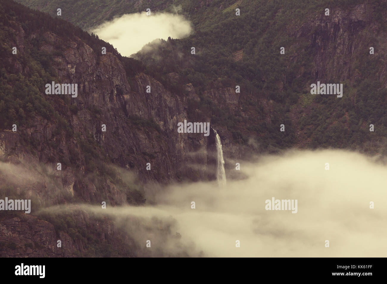 Waterfall in Norway Stock Photo - Alamy