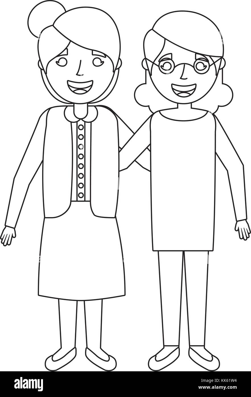 Two female friends hug Black and White Stock Photos & Images - Alamy